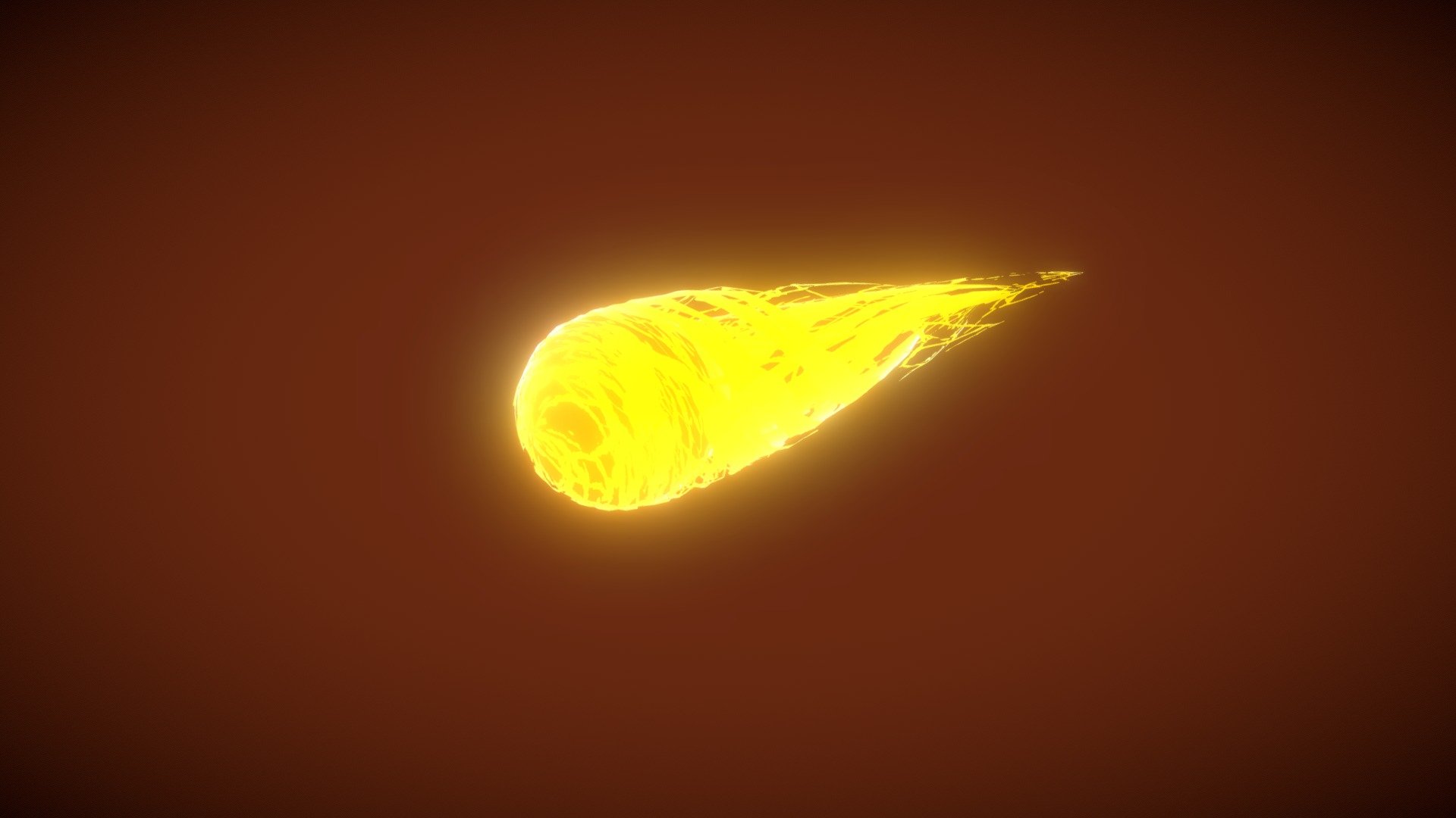 FireBall / Comet With Trail Effect - Buy Royalty Free 3D model by ...