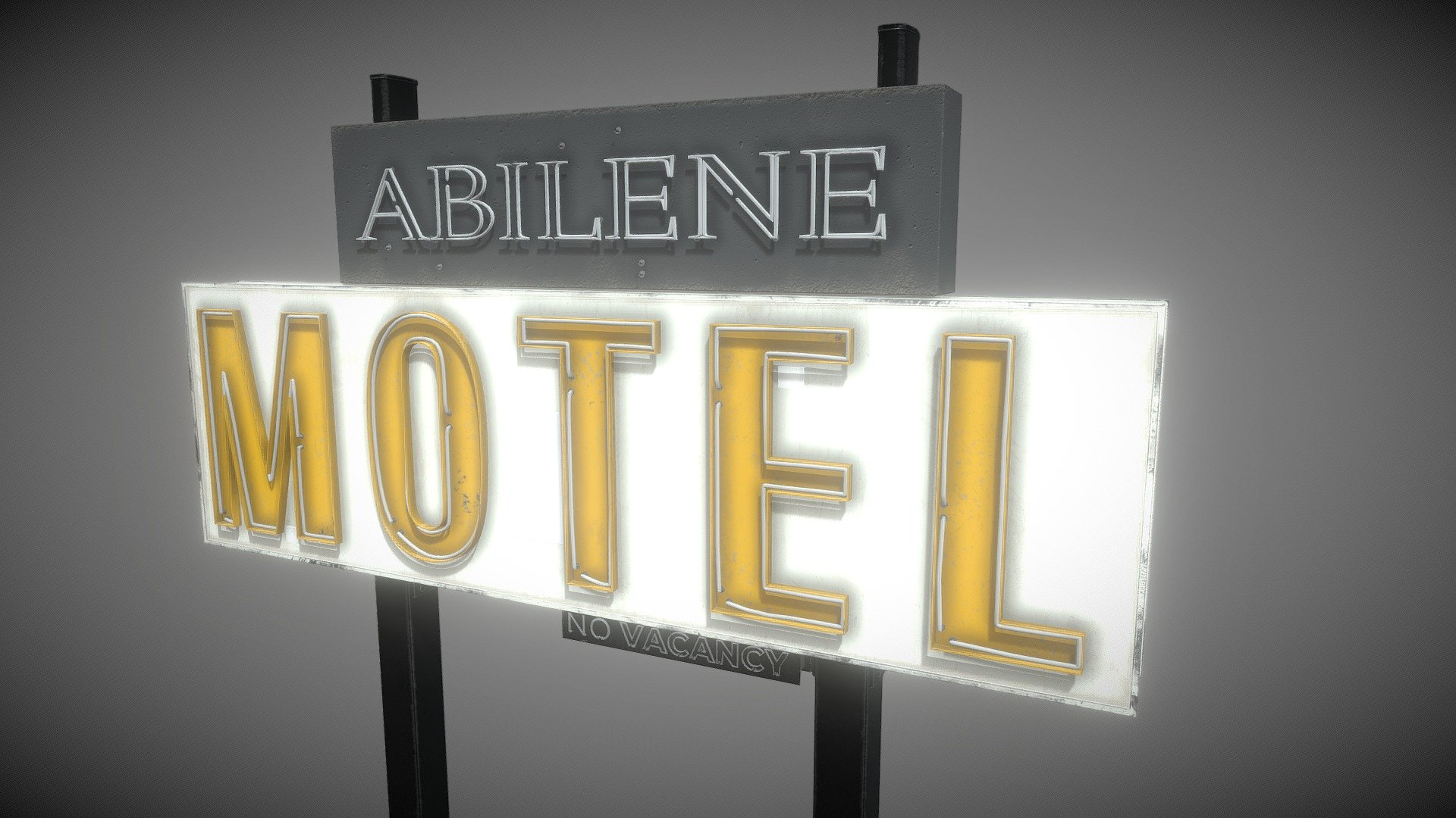 Motel Sign - Abilene - 3D model by Samuel Lee (@SamuelLee) [6bb6f47 ...