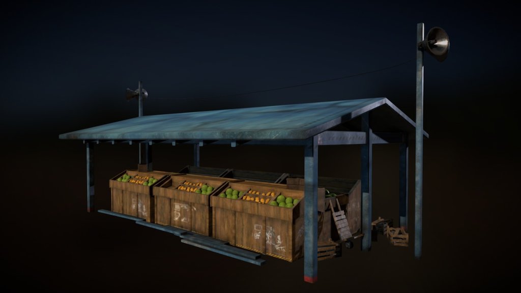 Market Scene Mockup - 3D model by Psycasterz [6bbad6c] - Sketchfab