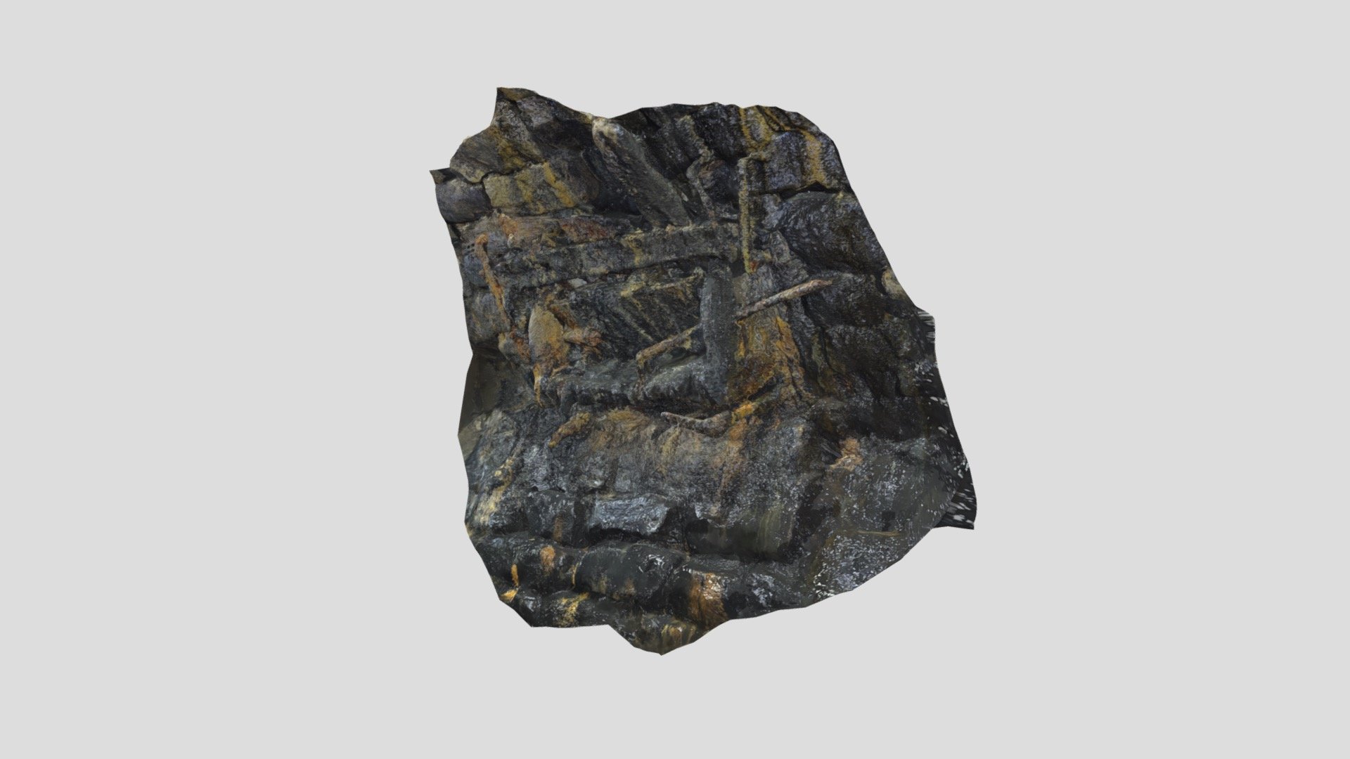 Ore Hopper (chocked) in an abandoned lead mine - Download Free 3D model ...