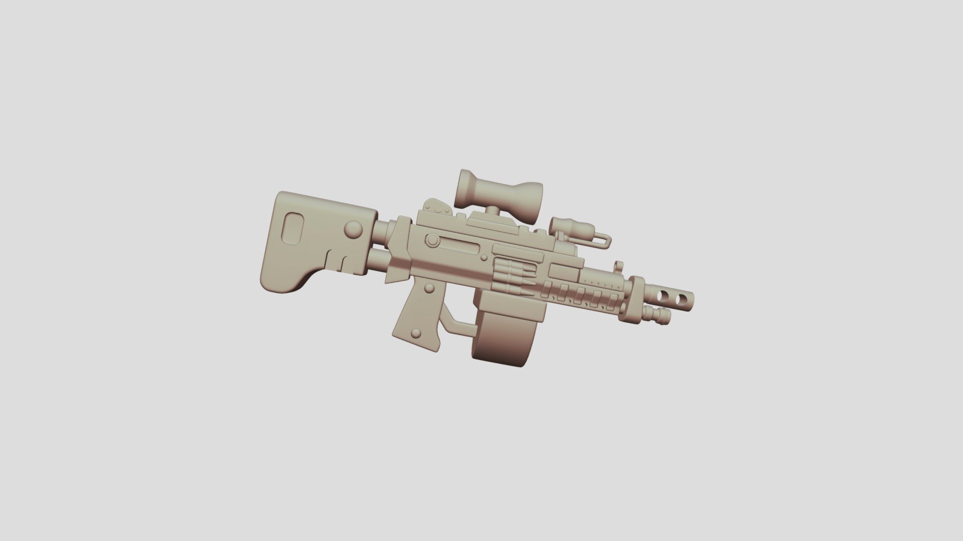 stylized gun - 3D model by _harezadm [6bbe945] - Sketchfab