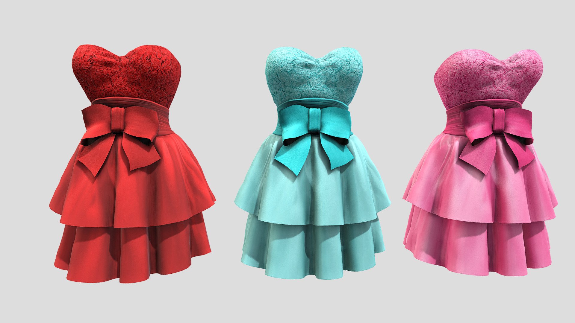 Female Barbie Doll Dress - Buy Royalty Free 3D model by 3dia [6bc0b52 ...