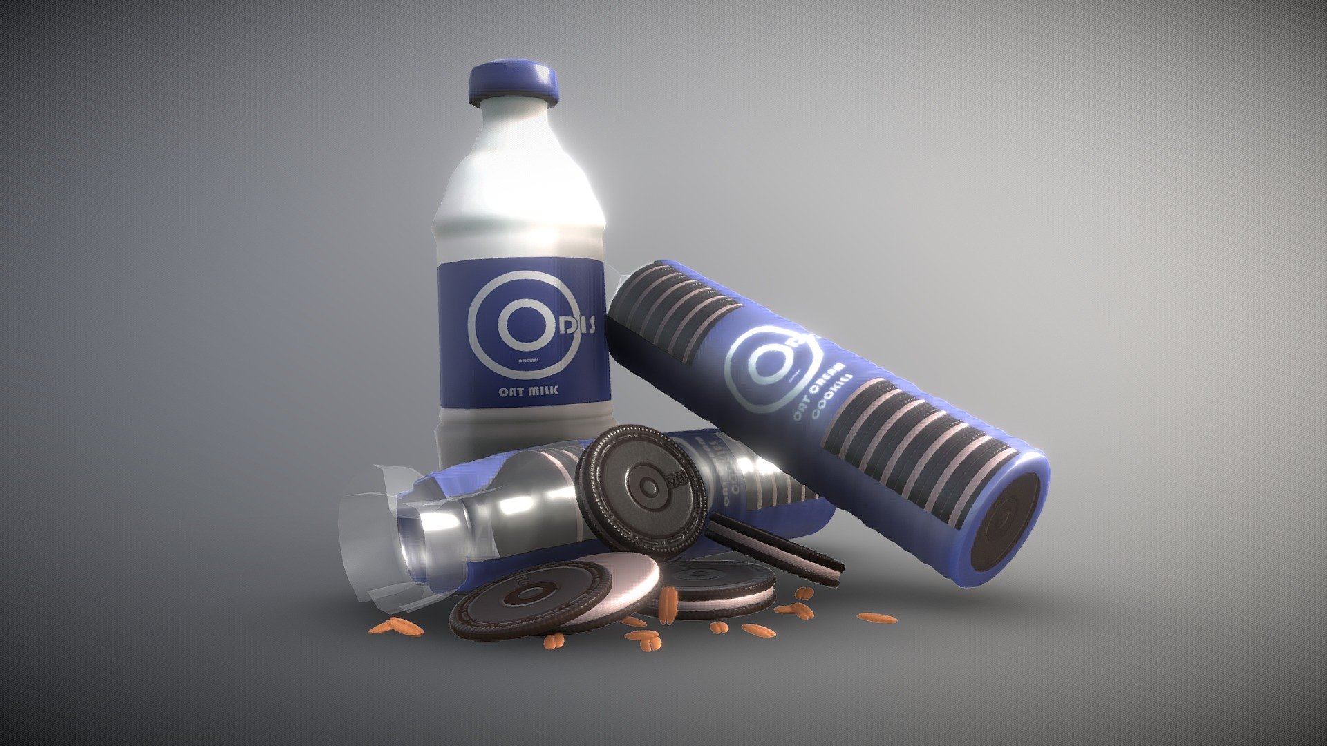 ODIS Cookies and Milk - 3D model by rick2quick [6bc3aa6] - Sketchfab