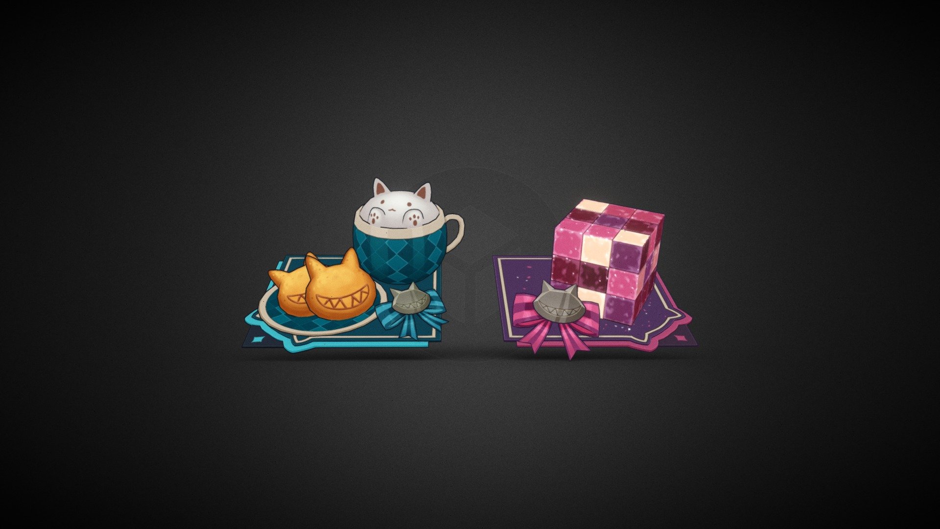 Genshin Impact Food:Lyney & Lynette's specialty - 3D model by 二门em ...