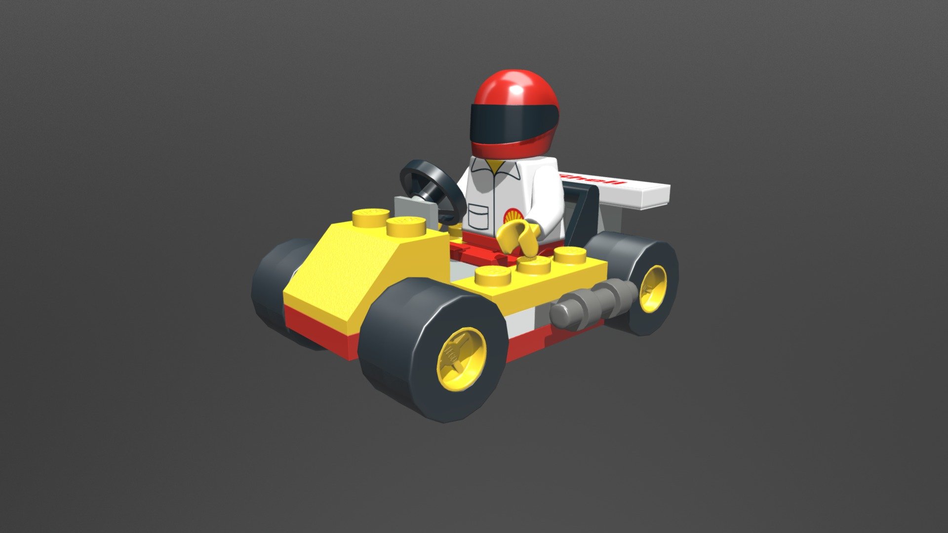 Lego System 1251 - Go-Cart - 3D model by kambur [6bc70e5] - Sketchfab