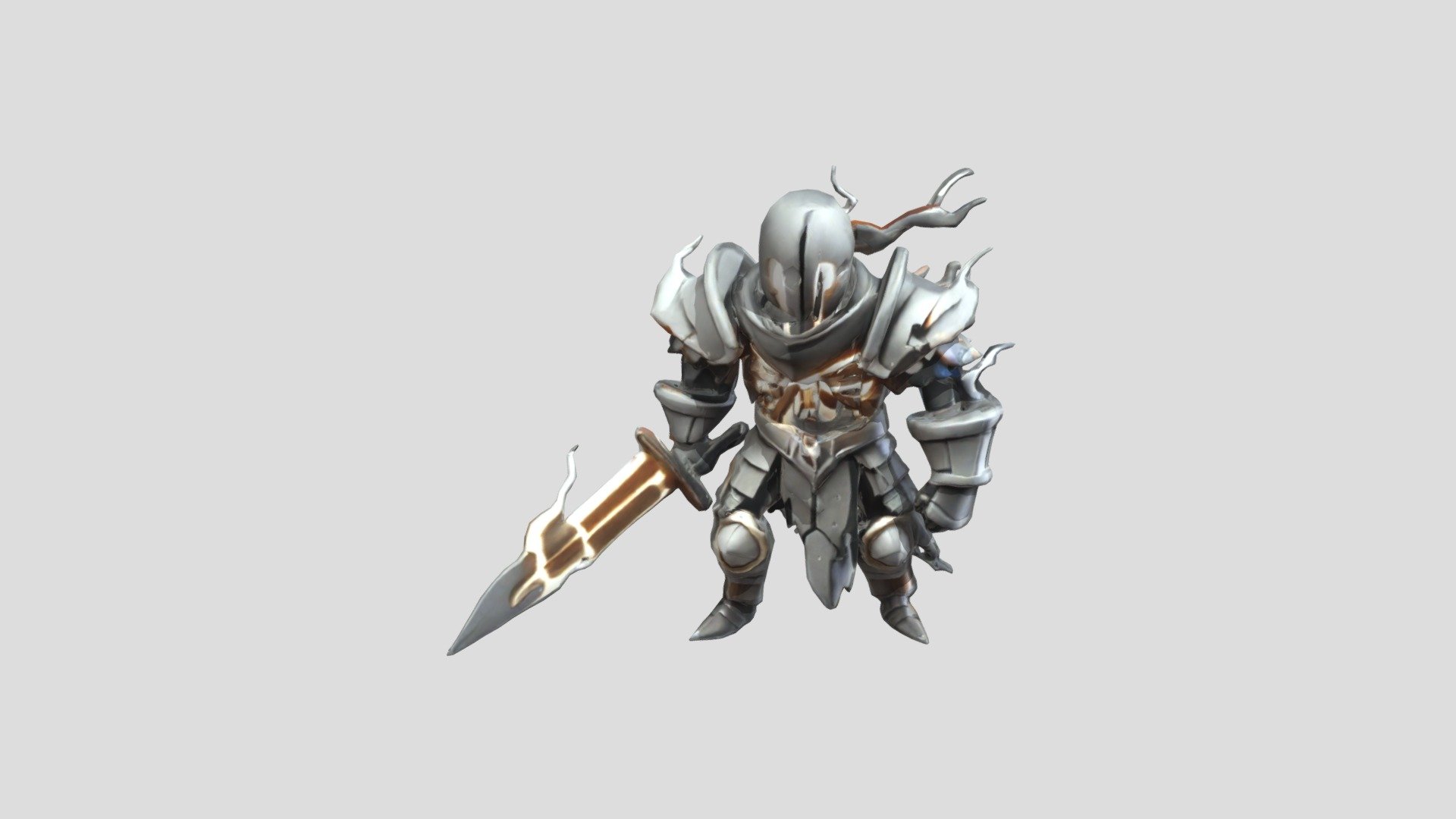 Flaming Knight - Download Free 3D model by EmpStackStudios ...