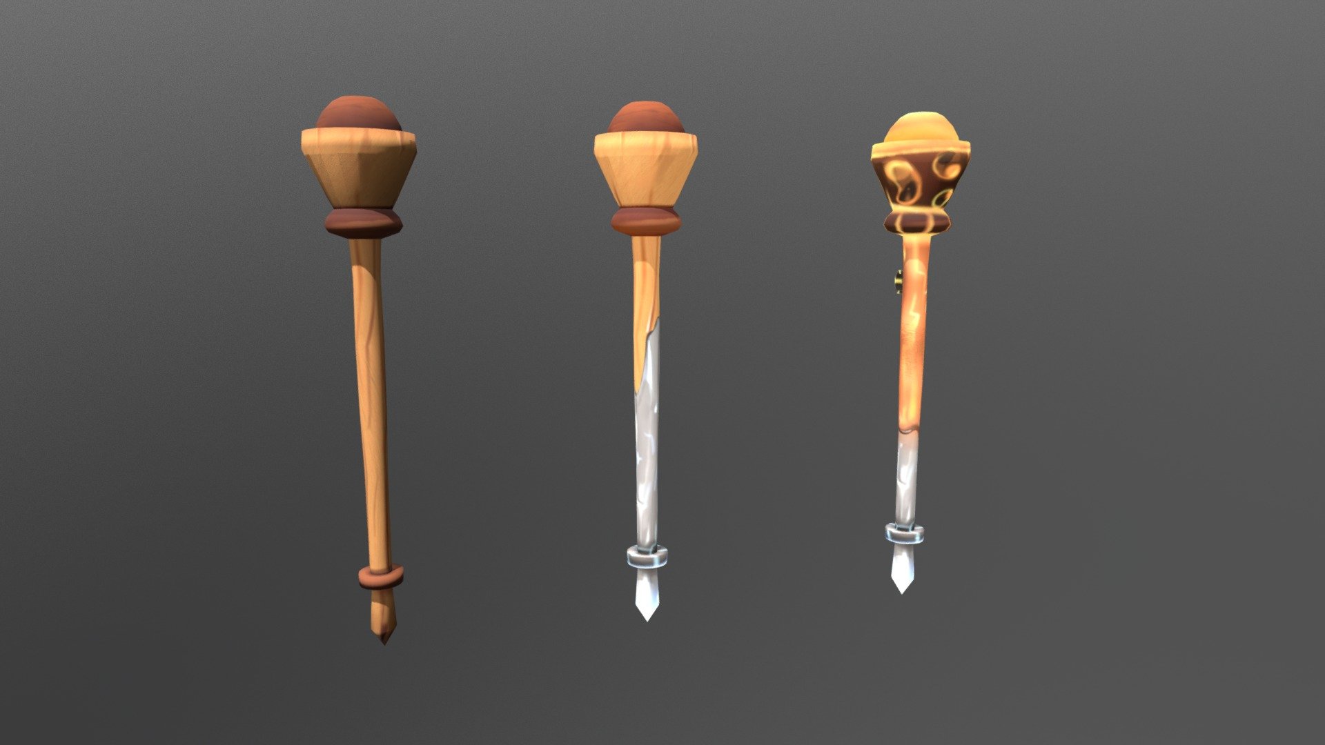SHAMANIC STAFF - 3D model by Roger M (@xekah) [6bcc2da] - Sketchfab
