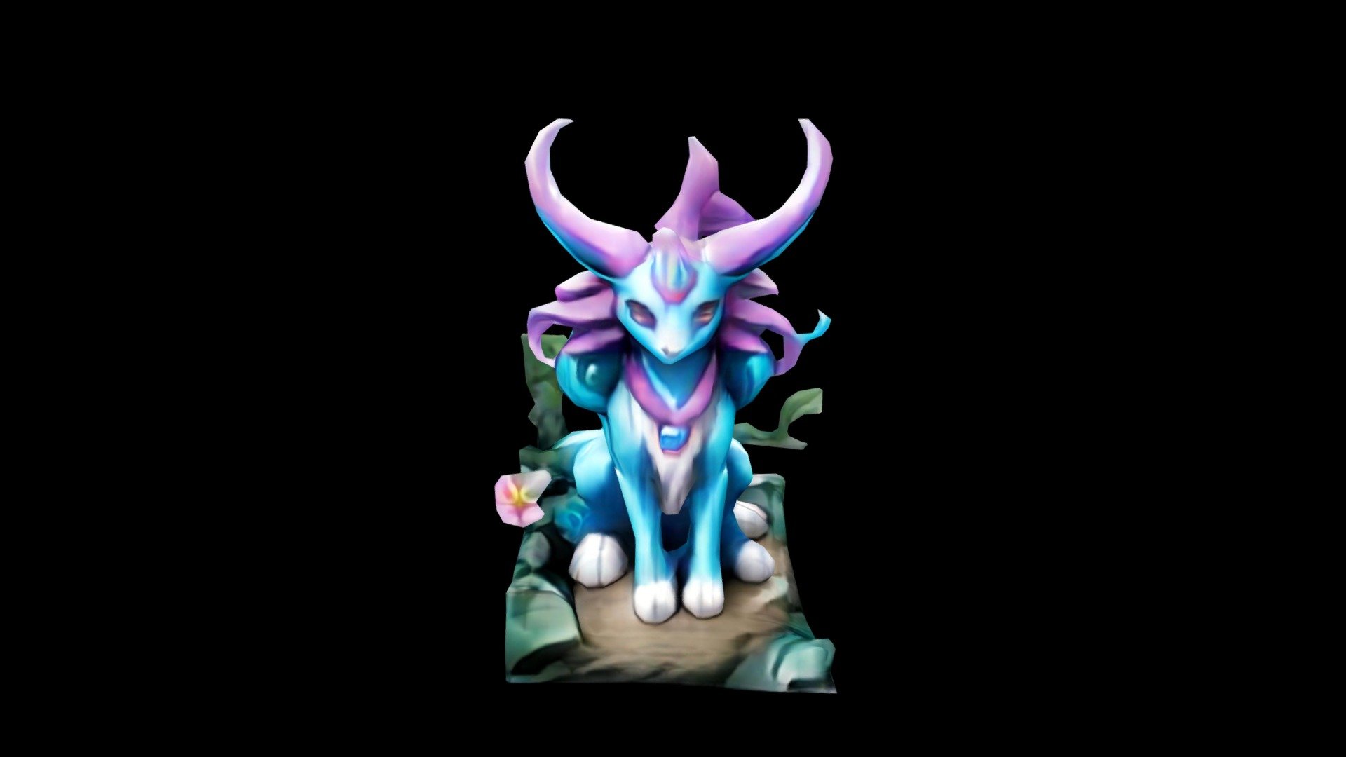 "The ethereal blue and purple majestic creature, - Download Free 3D ...