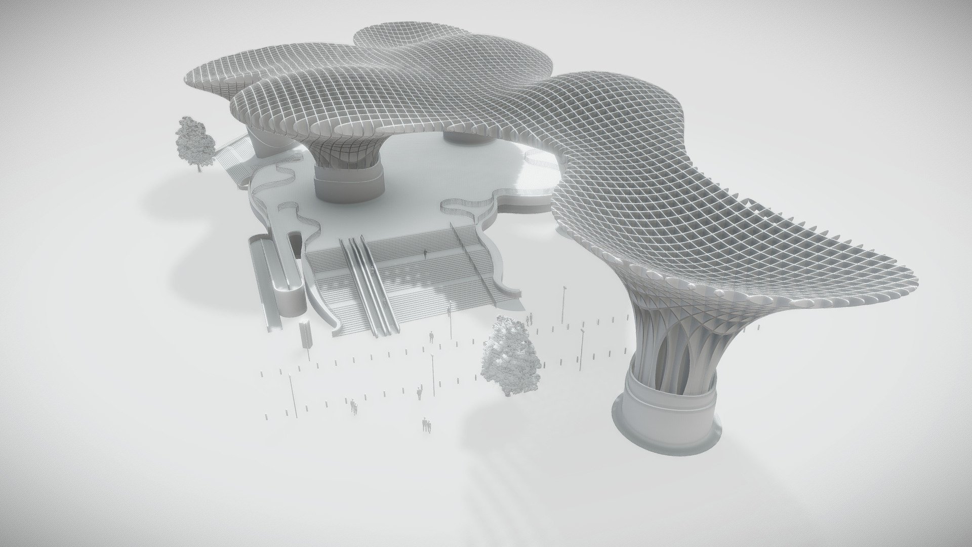 En proceso - Metropol Parasol - Setas de Sevilla - 3D model by ...