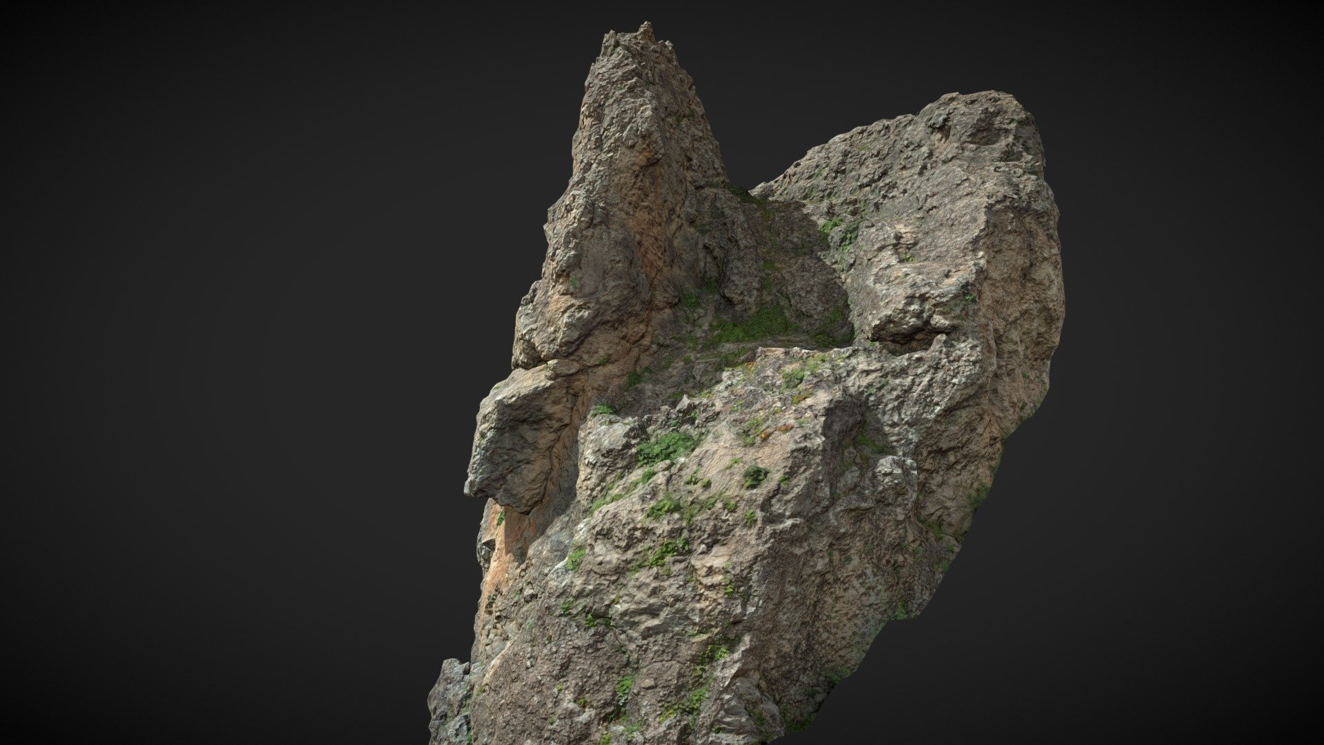 Large Mountain Cliff Peak Red PBR Scan - Buy Royalty Free 3D model by ...