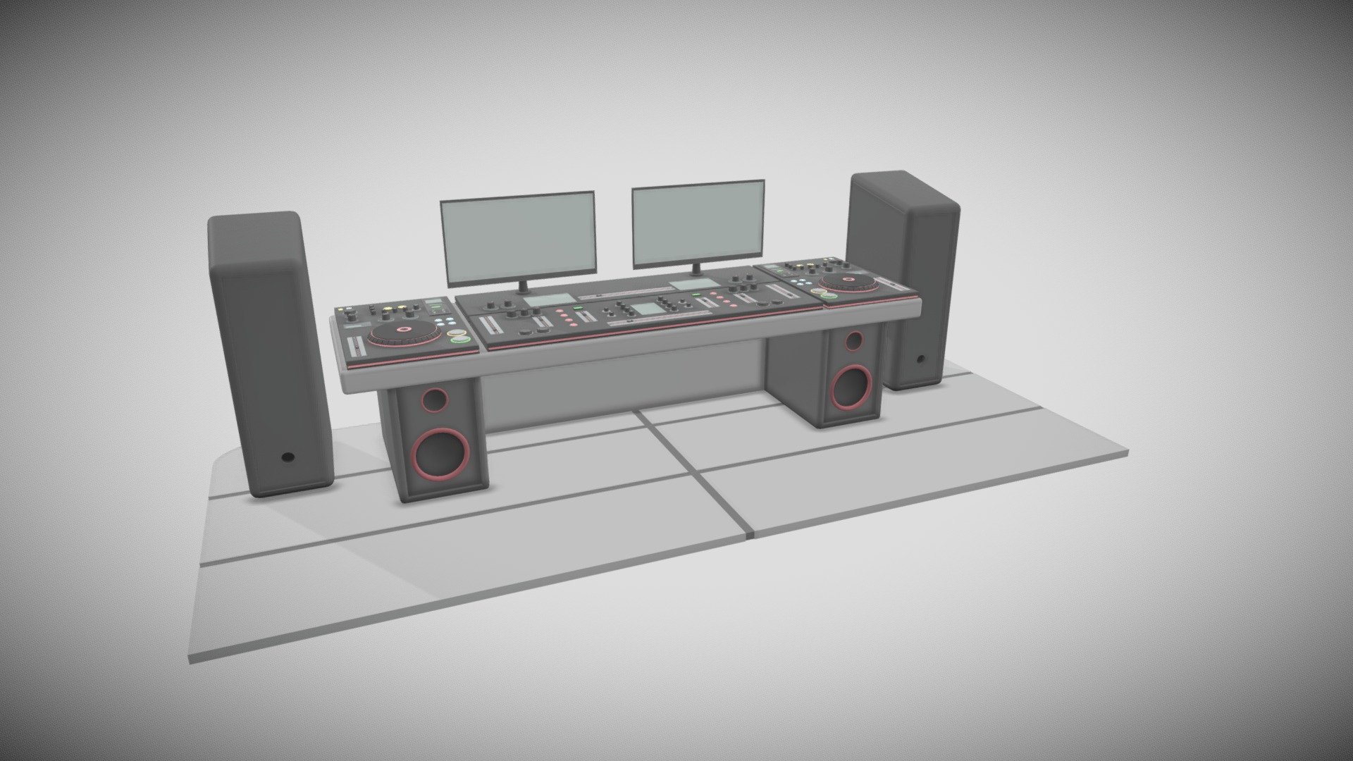 Dj Booth - Arcomia - 3D model by SubSurreal 3D (@subbeddw) [6bcf0cf ...