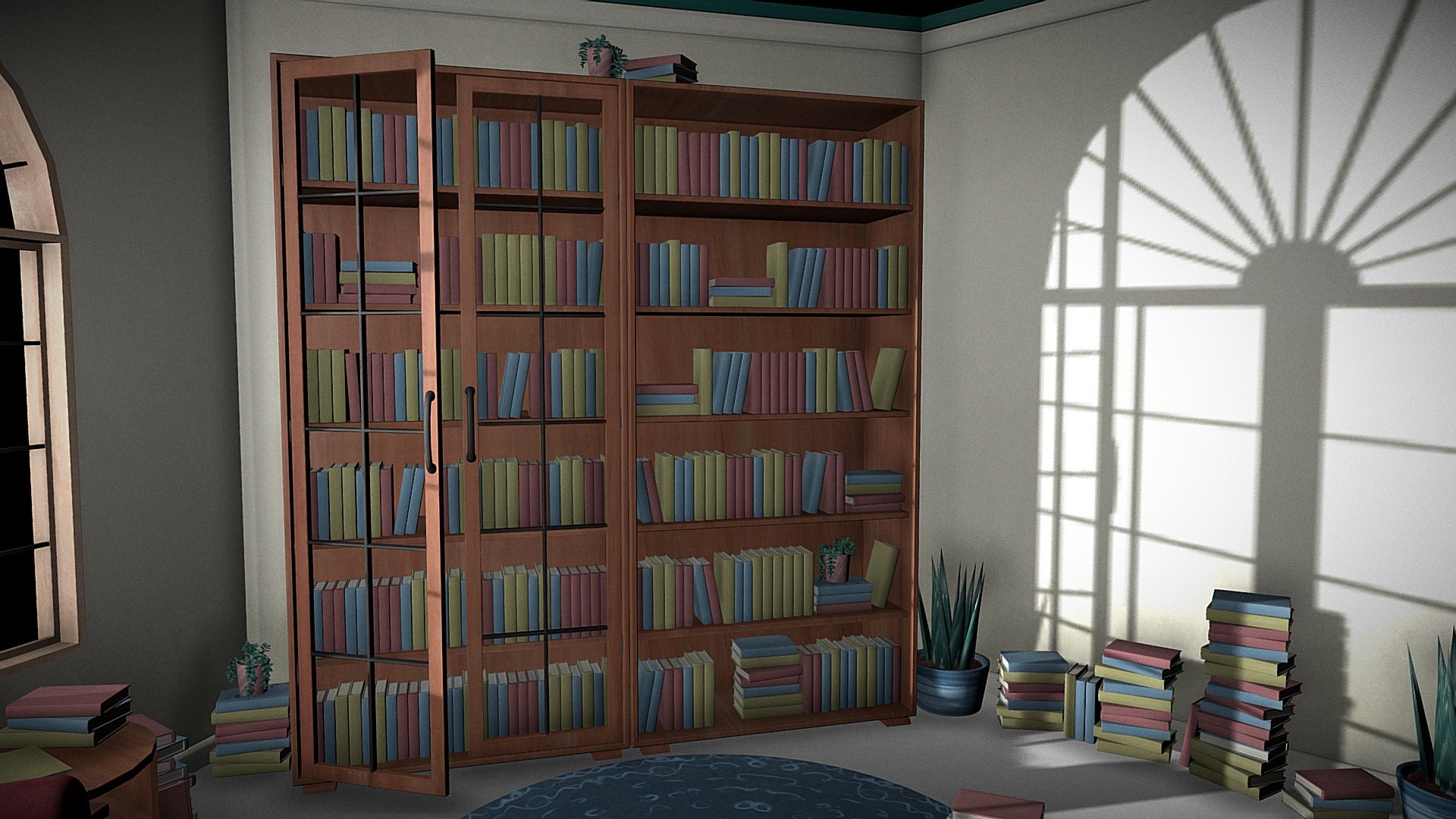 Bookworm - 3D model by kahart [6bd0b4b] - Sketchfab