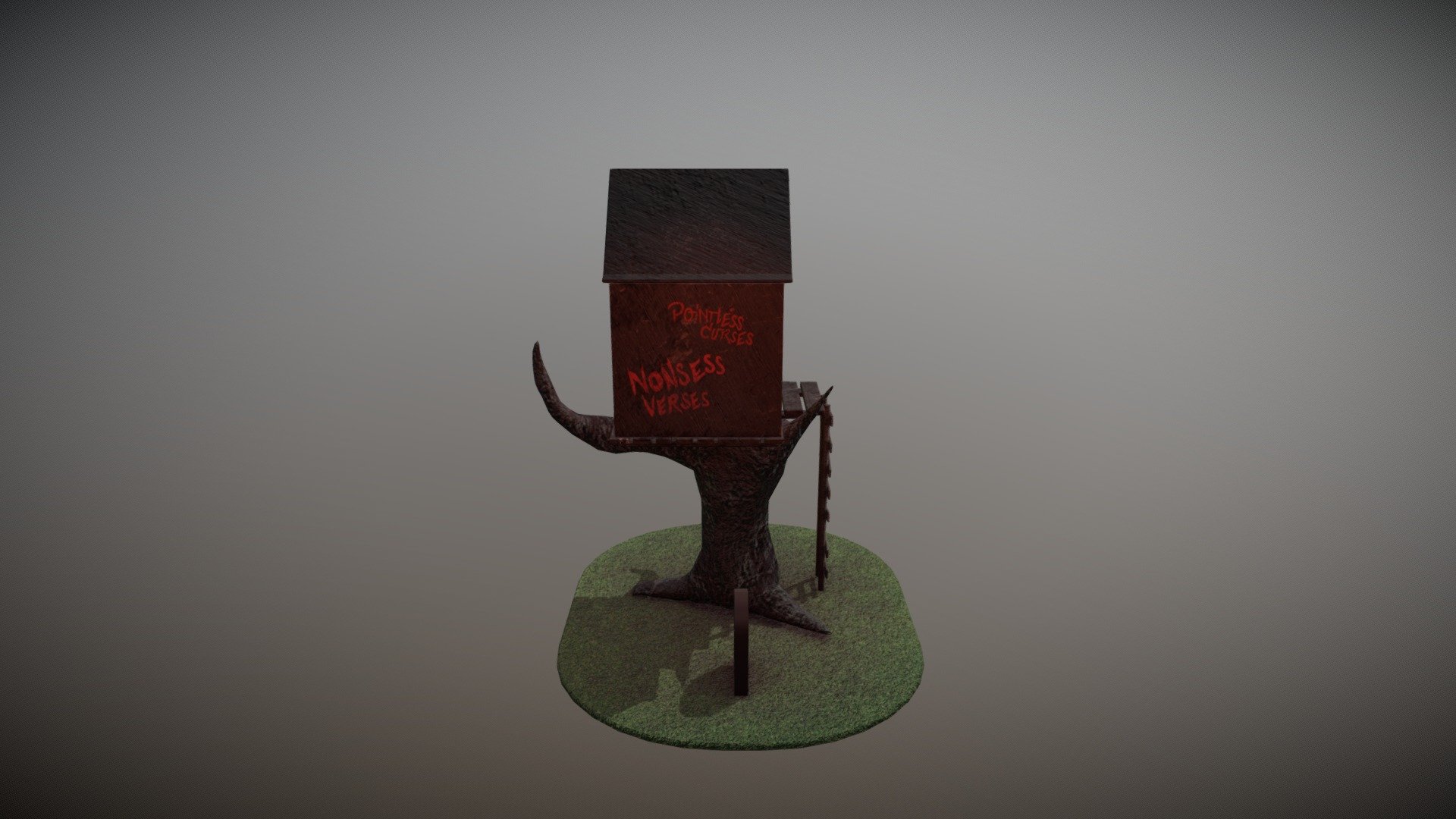 Ruined treehouse - Download Free 3D model by lixorte [6bd183e] - Sketchfab