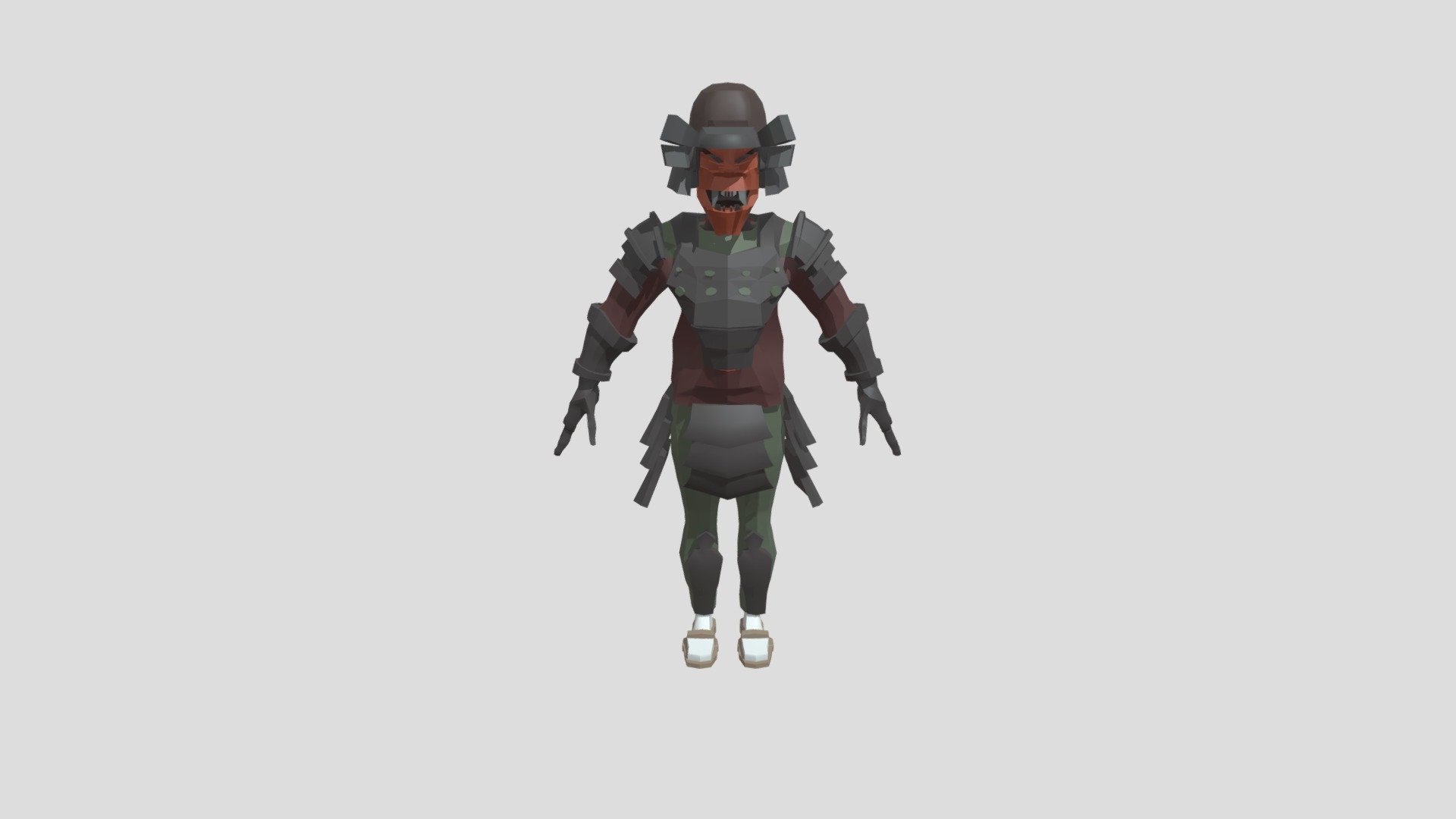 Samurai Character Nutrual Pose - 3D model by ediazhuezo [6bd2046 ...