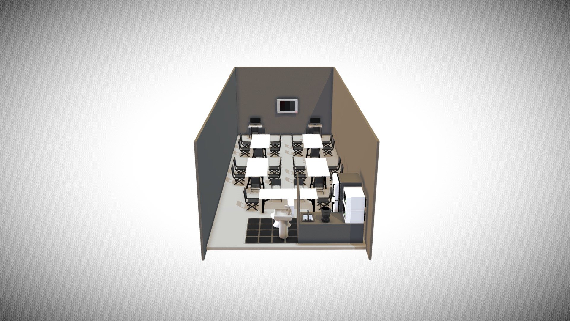 Breakroom Layout test - Download Free 3D model by Justin ...