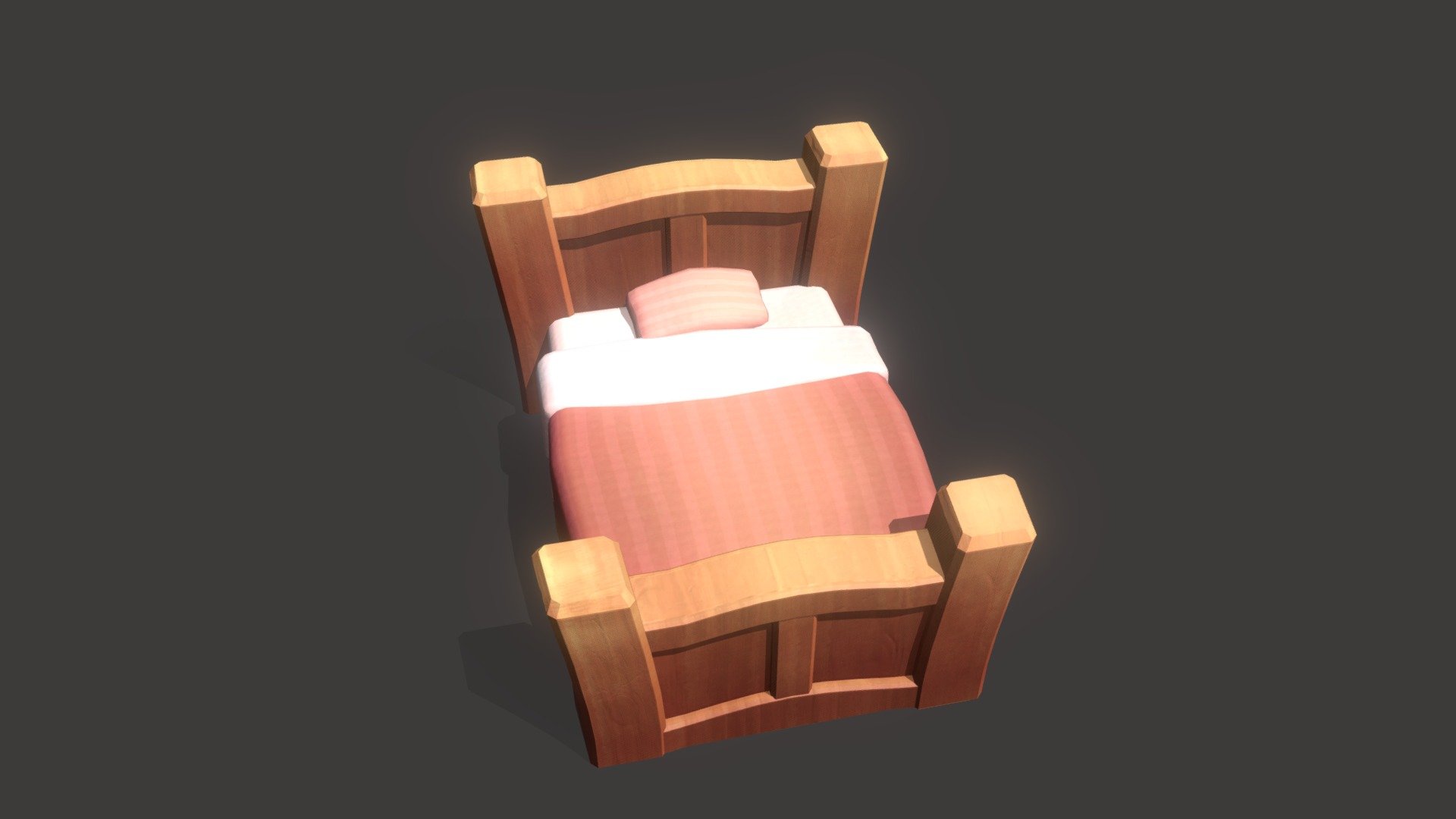 Stylized Bed - 3D model by Gigraini [6bd3ea8] - Sketchfab