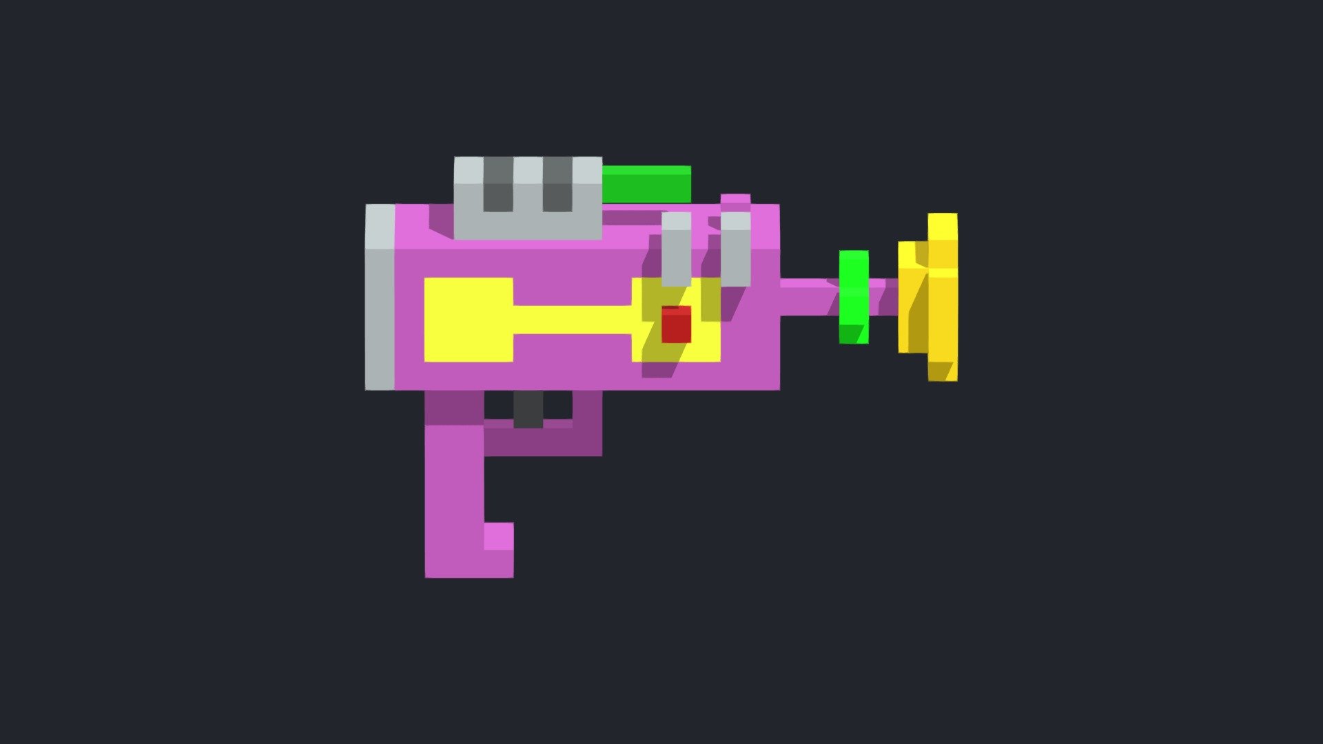 Toy gun LOW POLY - 3D model by Glucka Pixels (@gluckapixels) [6bd4a64 ...
