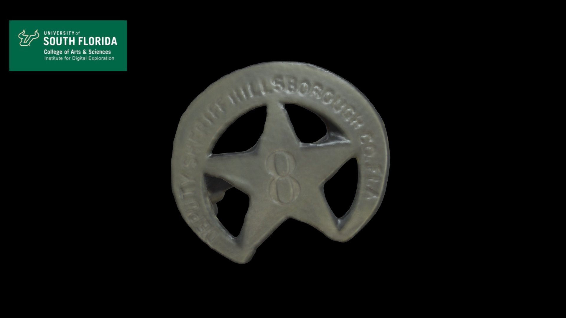 HCSO Sherrif's badge - 3D model by USF Institute for Digital ...