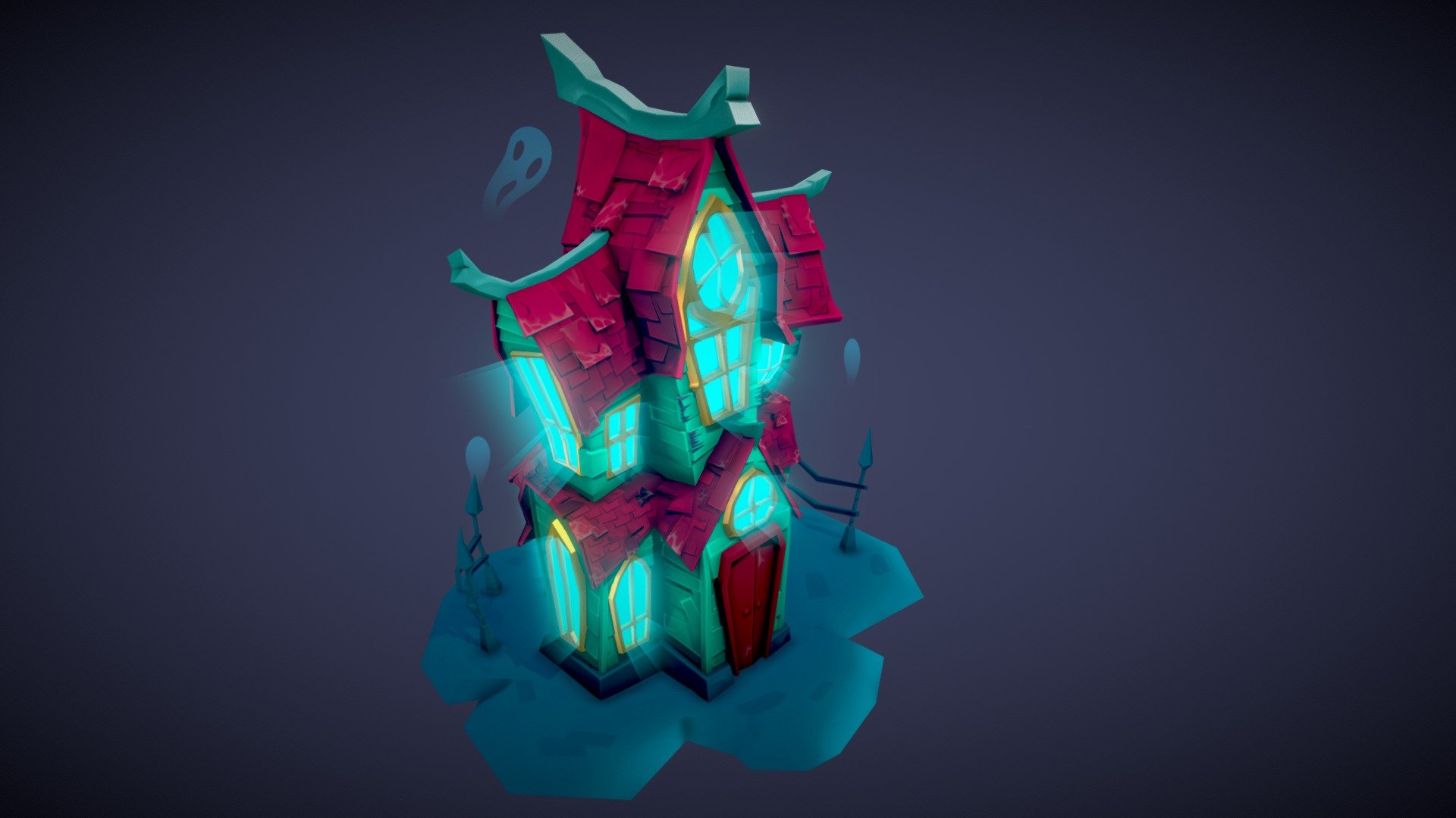 Haunted House - 3D model by Ankor [6bd8f8f] - Sketchfab