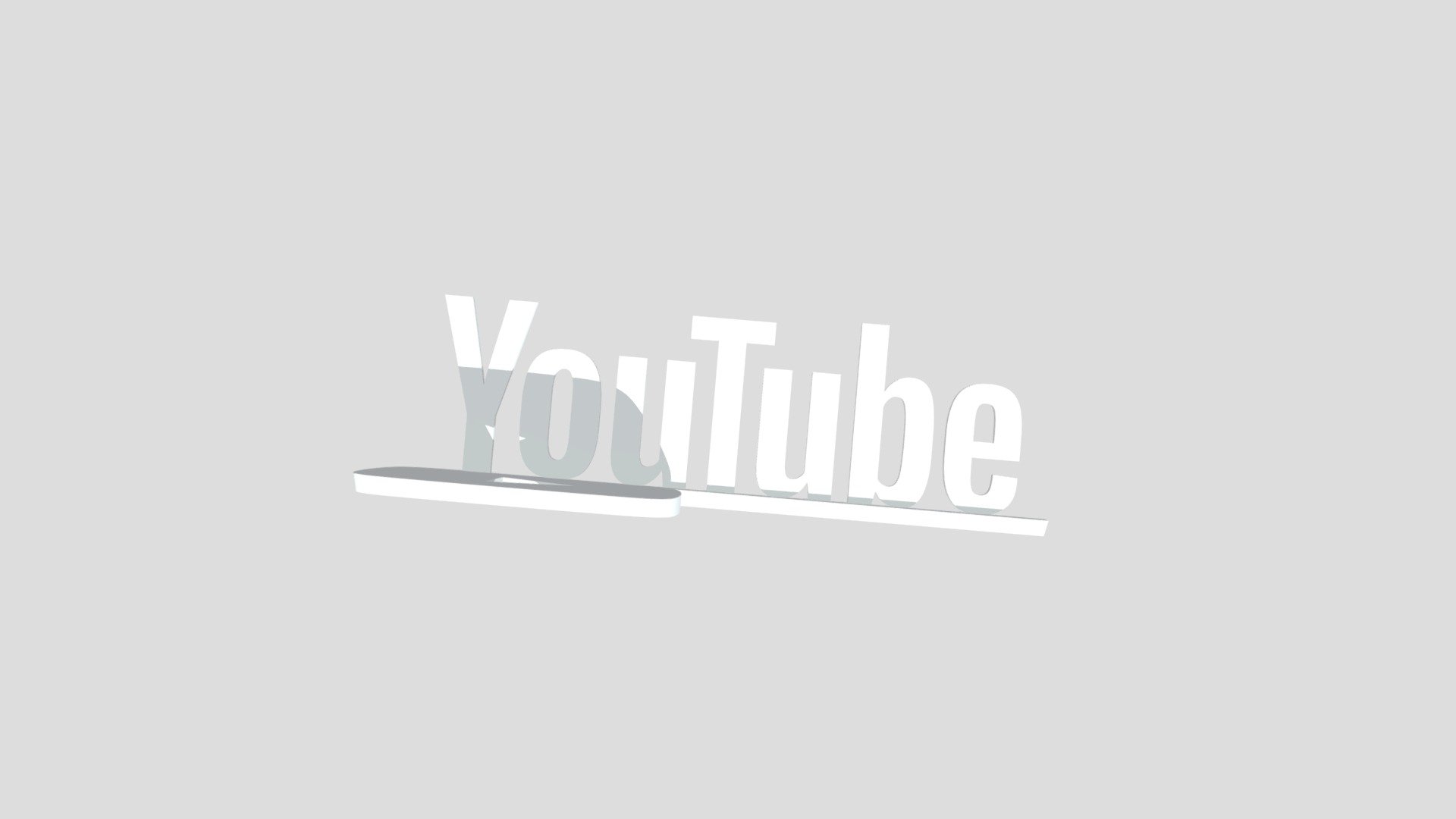 Youtube Logo - Download Free 3D model by vicho.jimenezcartes [6bd9328 ...