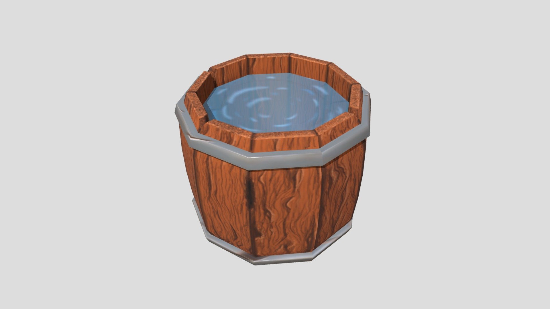 Barrel of water. - Download Free 3D model by effiebop [6bdb83a] - Sketchfab