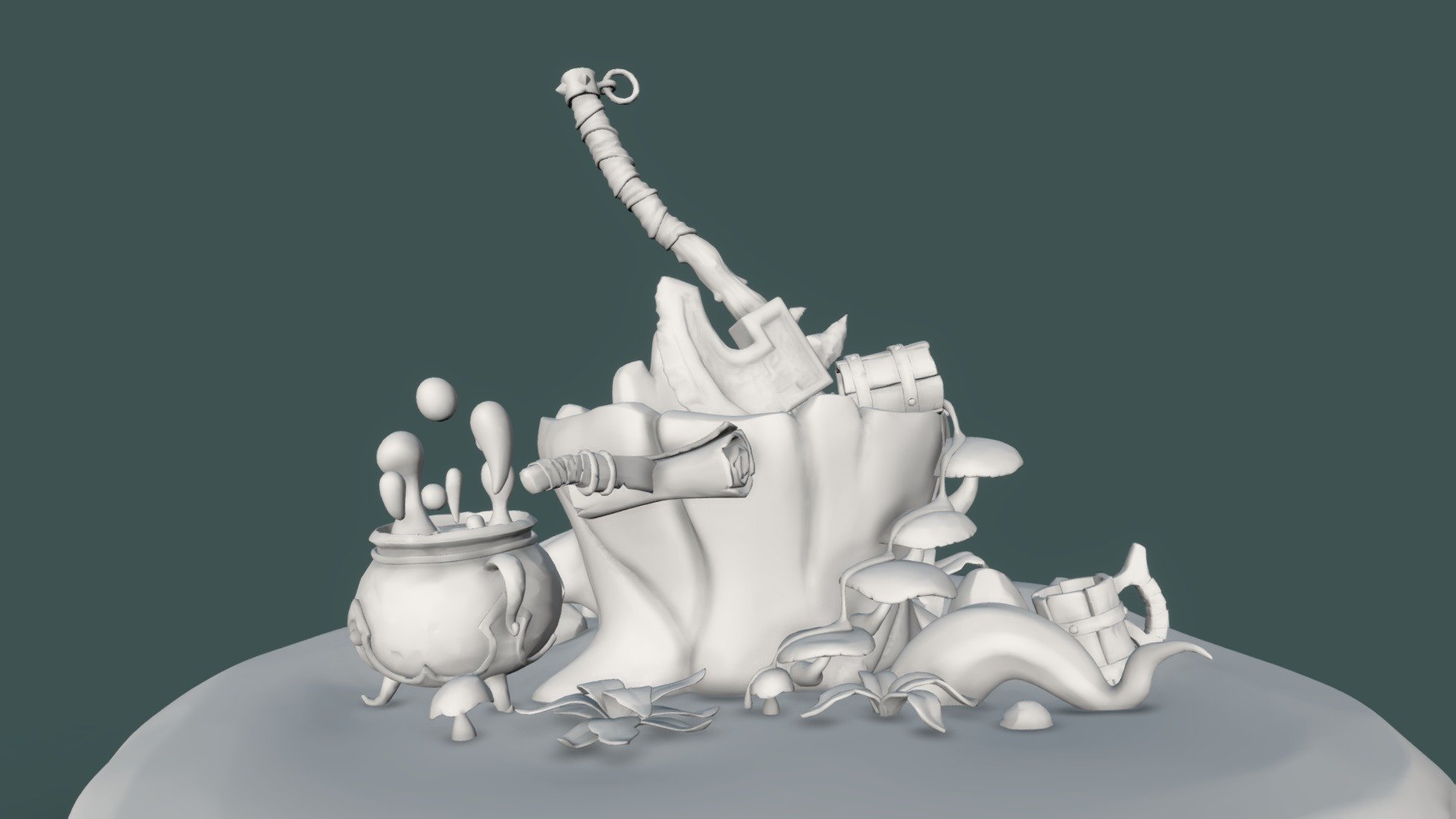 diorama_sjoerd_bakker_Adventurer's Camp - 3D model by Sjoerd Bakker ...