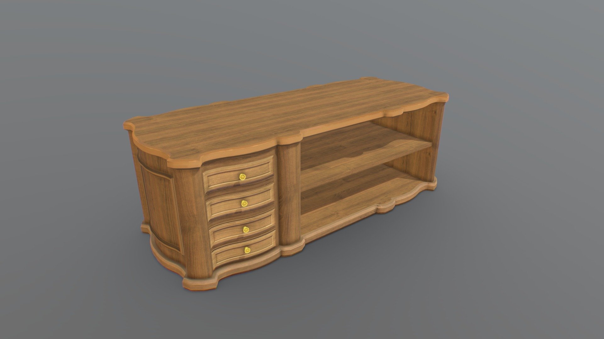 Classic Office Table - Buy Royalty Free 3D model by bsp [6bde597 ...
