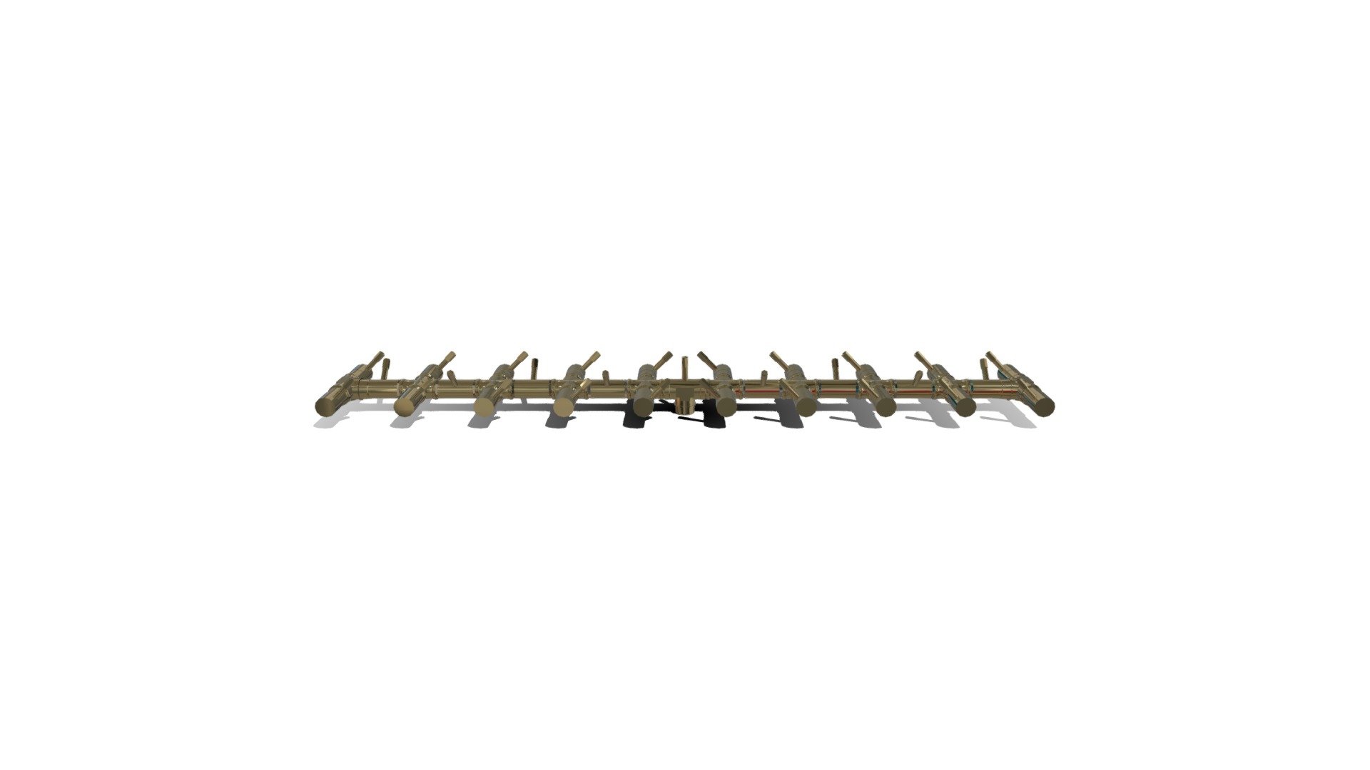 RECTANGULAR TREE-STYLE-CFBT290 GAS BURNER - 3D model by Kirk Fowler ...