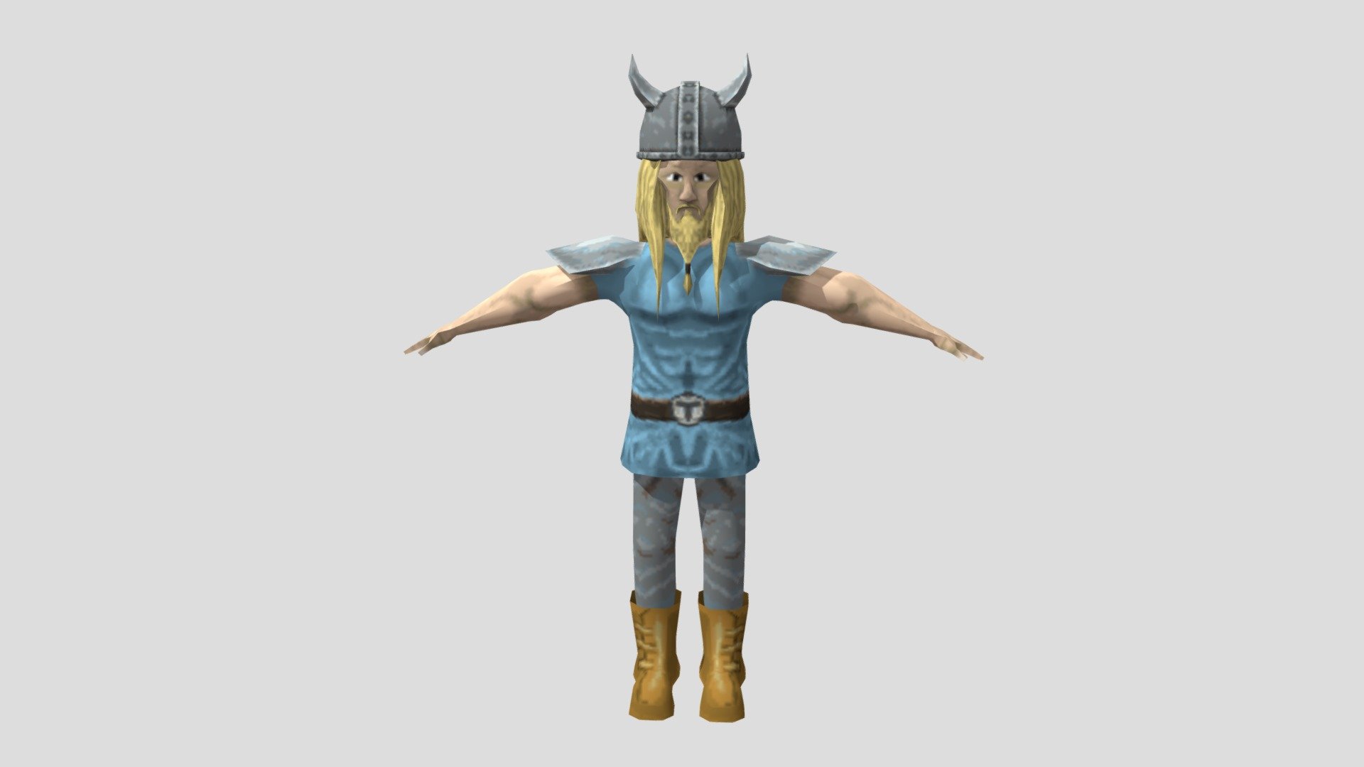 Retro style barbarian - 3D model by LongHairedDude [6be0f95] - Sketchfab