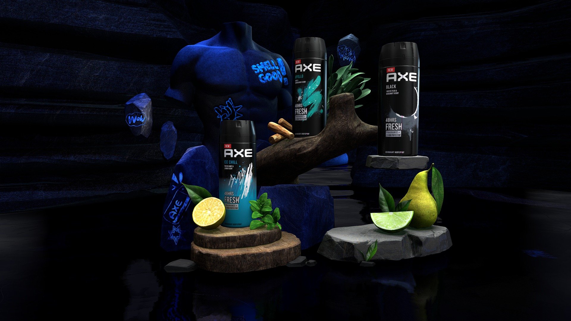 AXE - KV Fresh - 3D model by Tangram Virtual Studio (@tangramshare ...