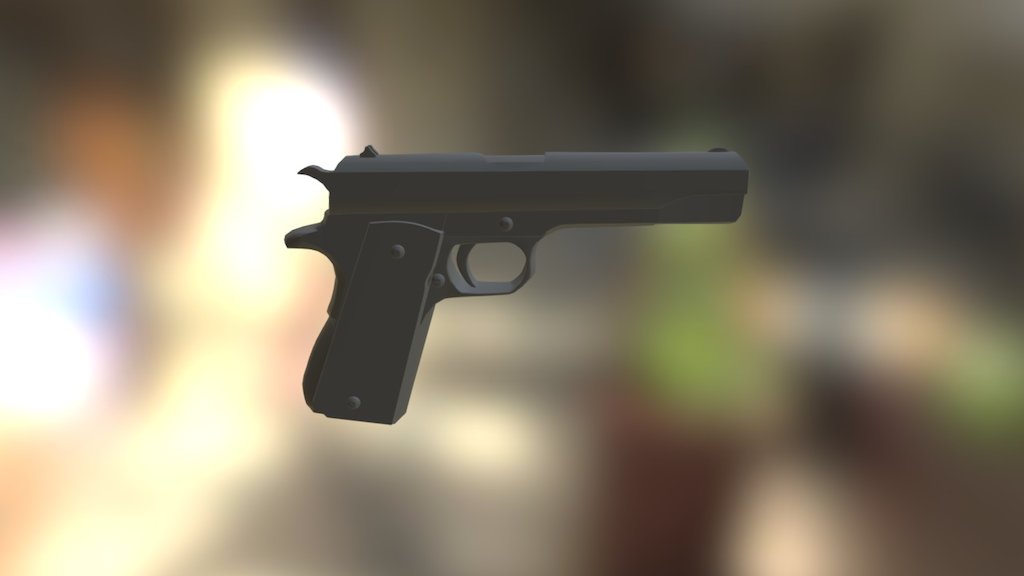 M1911 - 3D model by Sam Wheeler (@samwheeler) [6be597f] - Sketchfab