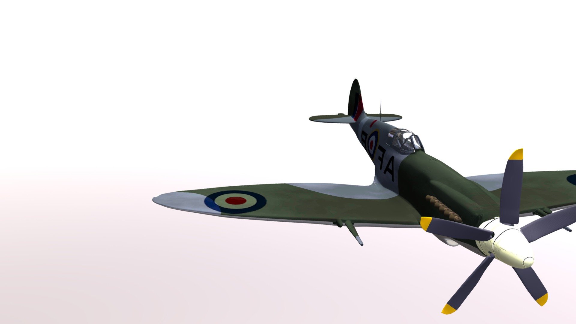 Spitfire - 3D model by AshFrank [6be7662] - Sketchfab