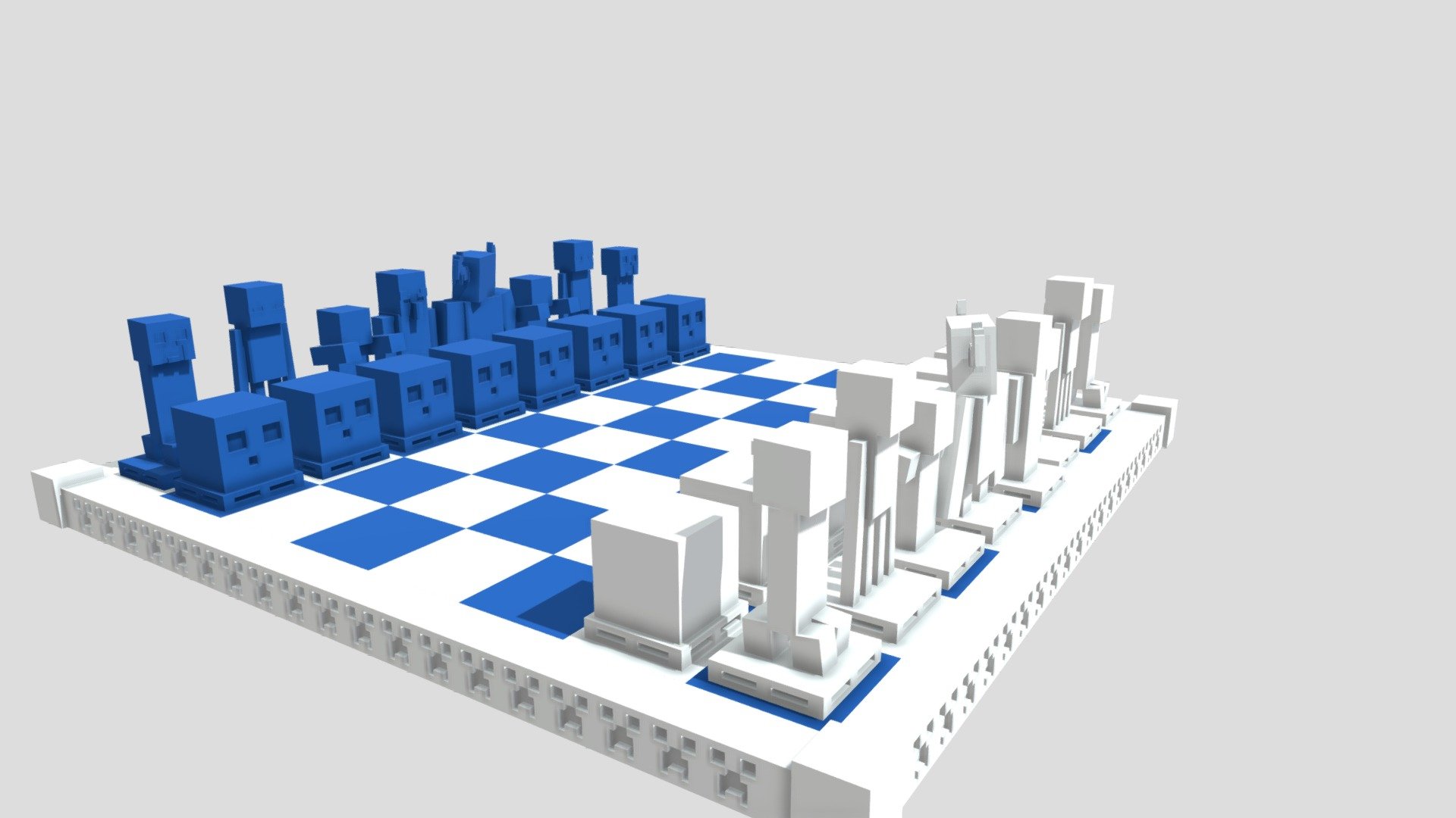 Schachbrett Minecraft - Download Free 3D model by silvertreexsing ...