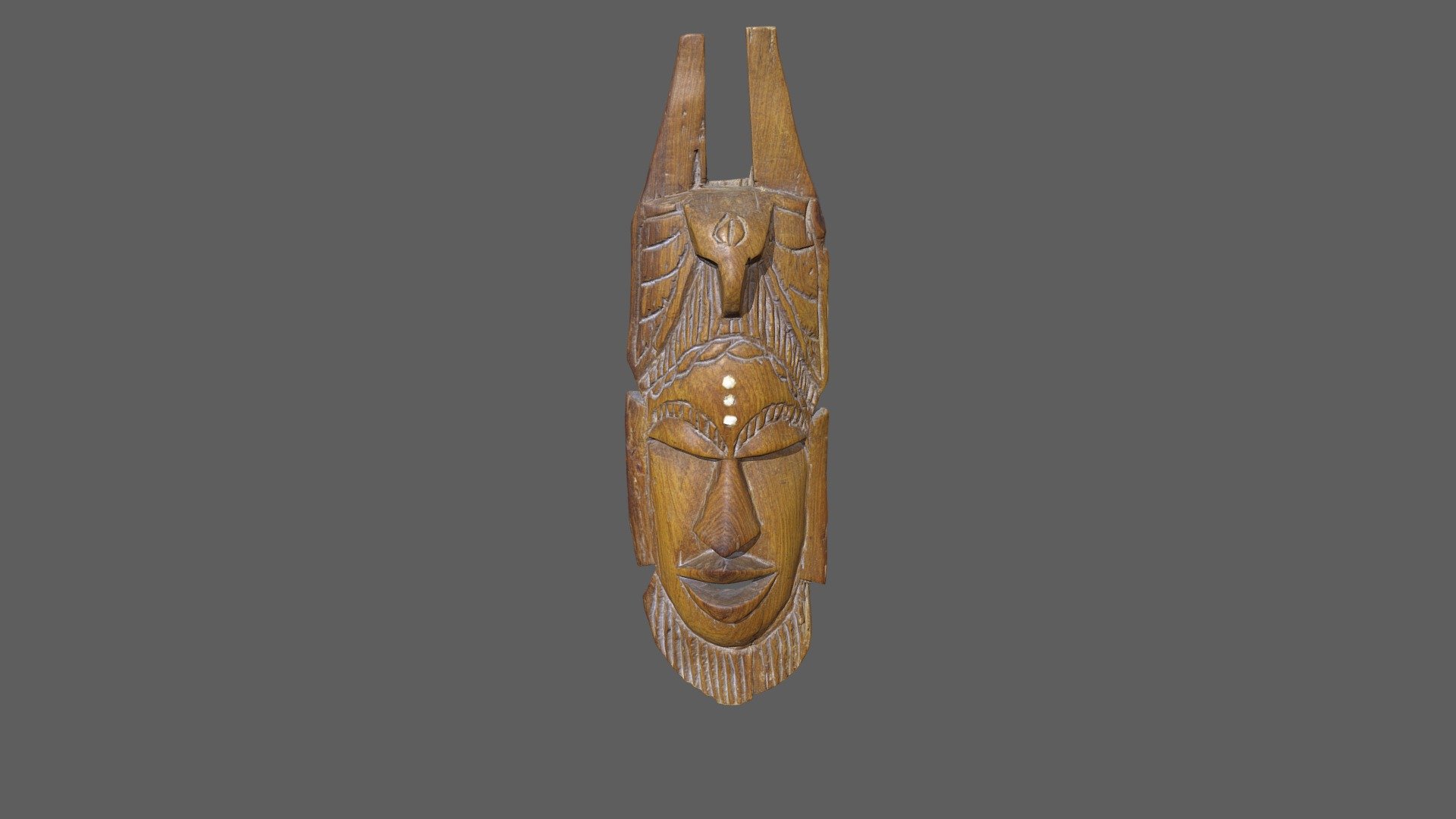 Veedpo Sample Scan - Wooden Mask 001 Tris Lod1 - 3D model by ...