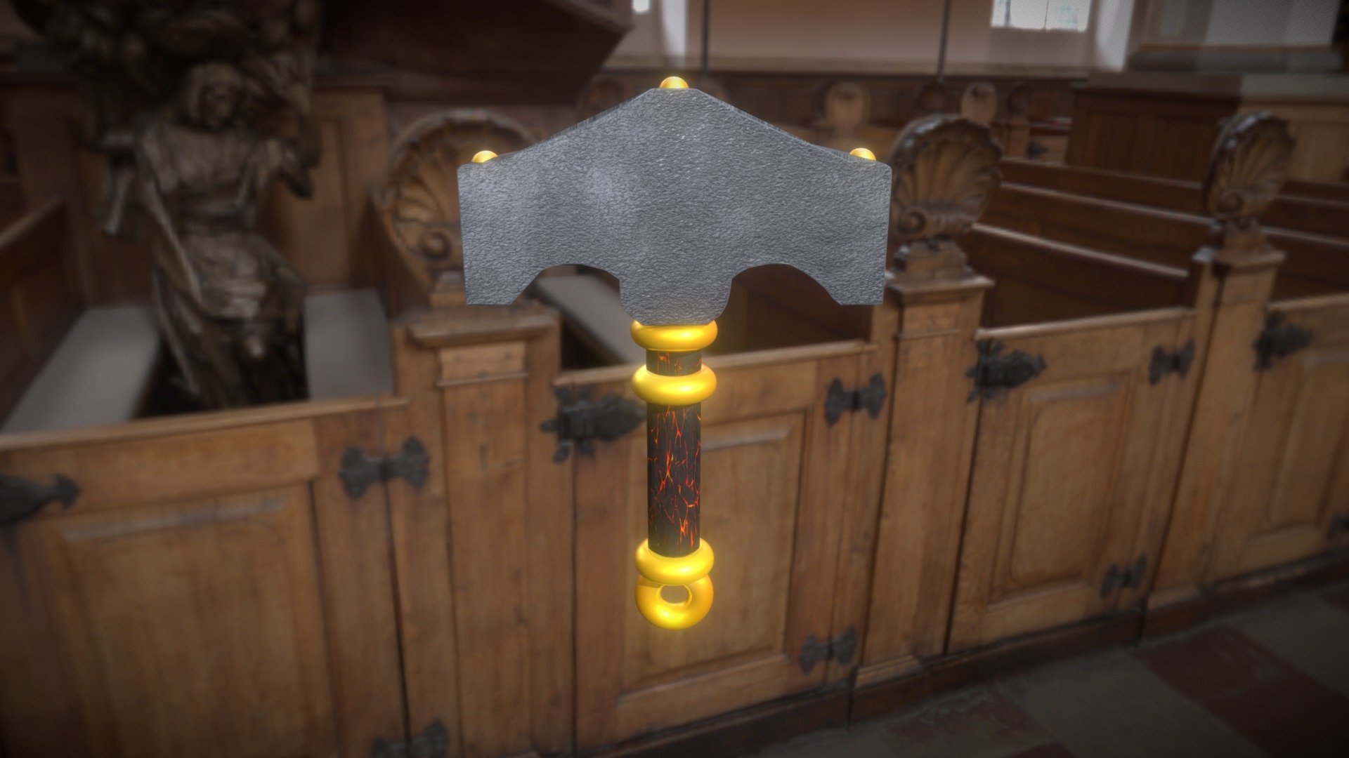 Thor Hammer - 3D model by neo.johansson [6bed1fa] - Sketchfab