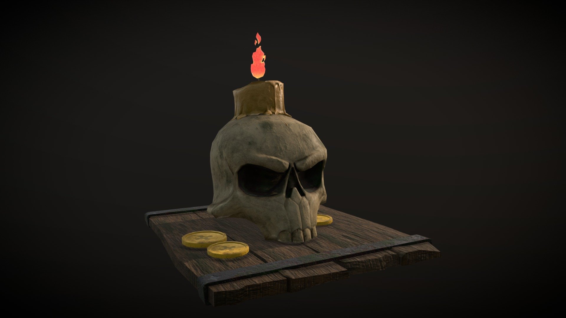 Skull lowpoly - 3D model by warbossdil [6beeee4] - Sketchfab