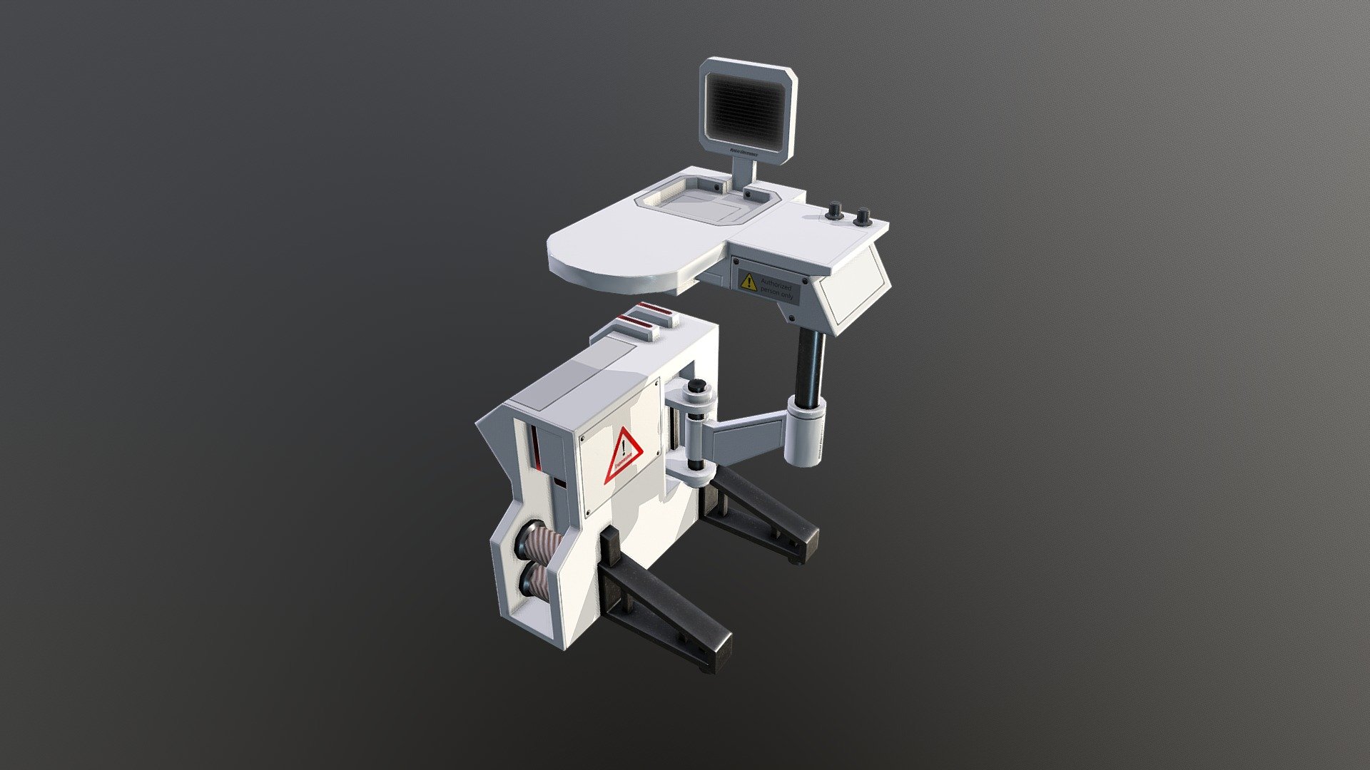 Medical computer #2 - 3D model by RockyMadio [6befb67] - Sketchfab