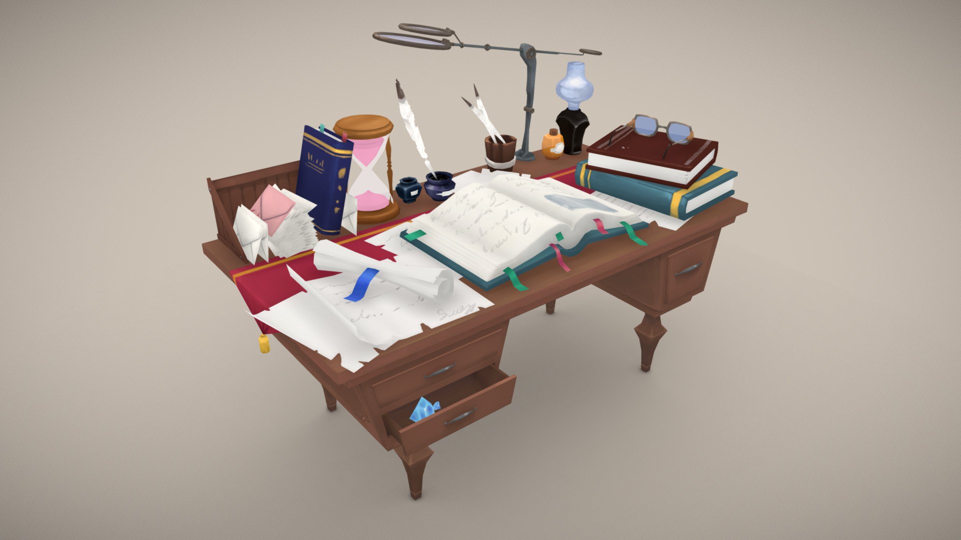 Fantasy table - 3D model by LC (@_lucaschang) [6bf1c95] - Sketchfab