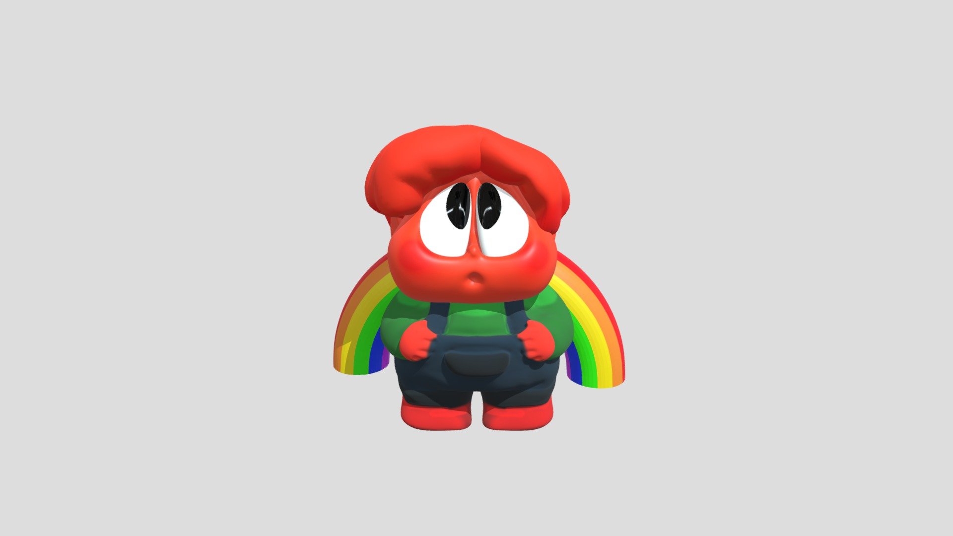 glb file rainbow island bubby game character - Download Free 3D model ...
