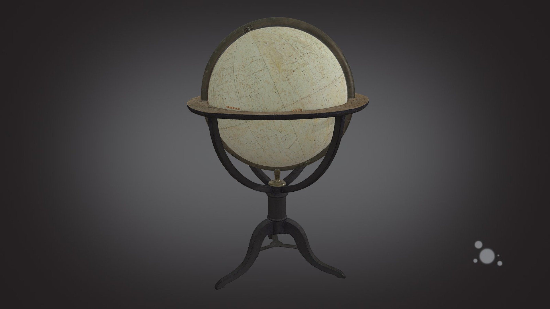 The first Hungarian globe - astronomy. 1840 - 3D model by Digitization ...