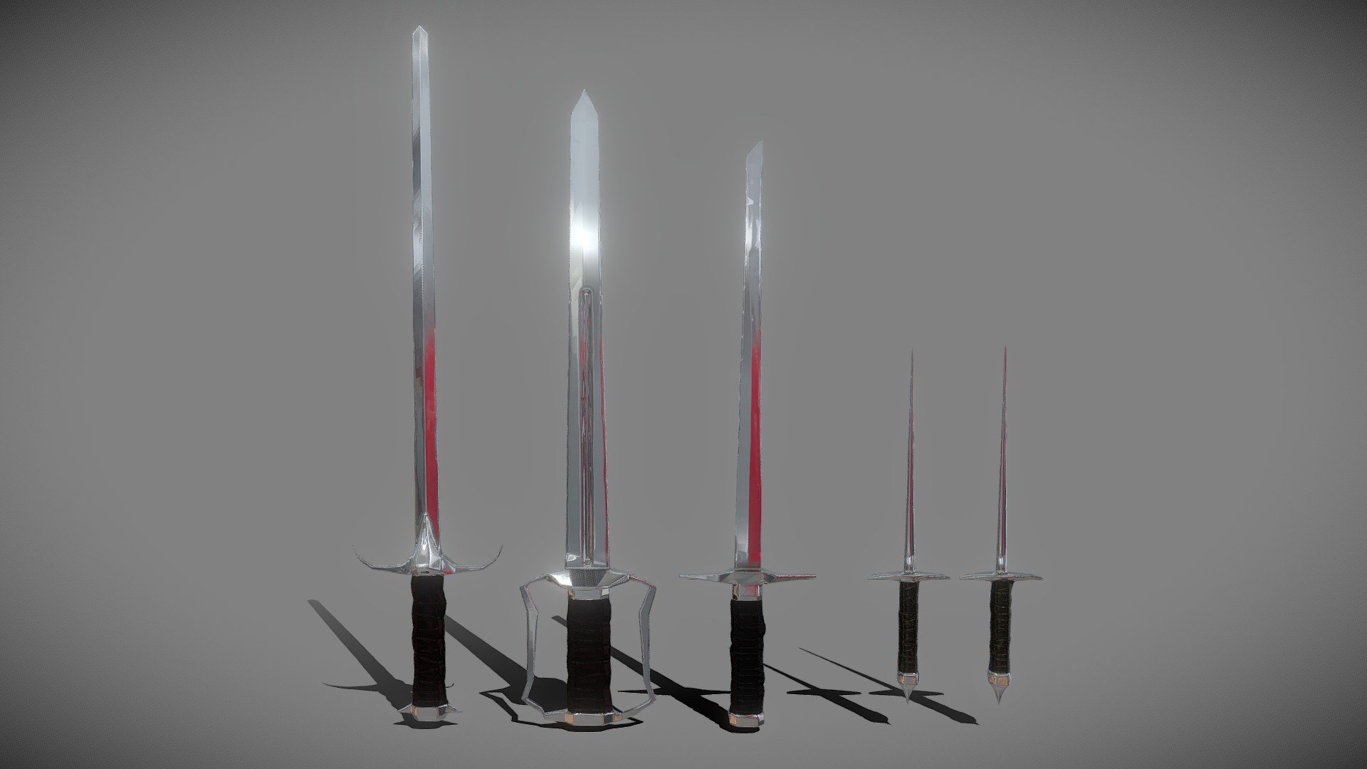 Sword Set / Blades - Download Free 3D model by Shaz (@shaz13) [6bf7414 ...