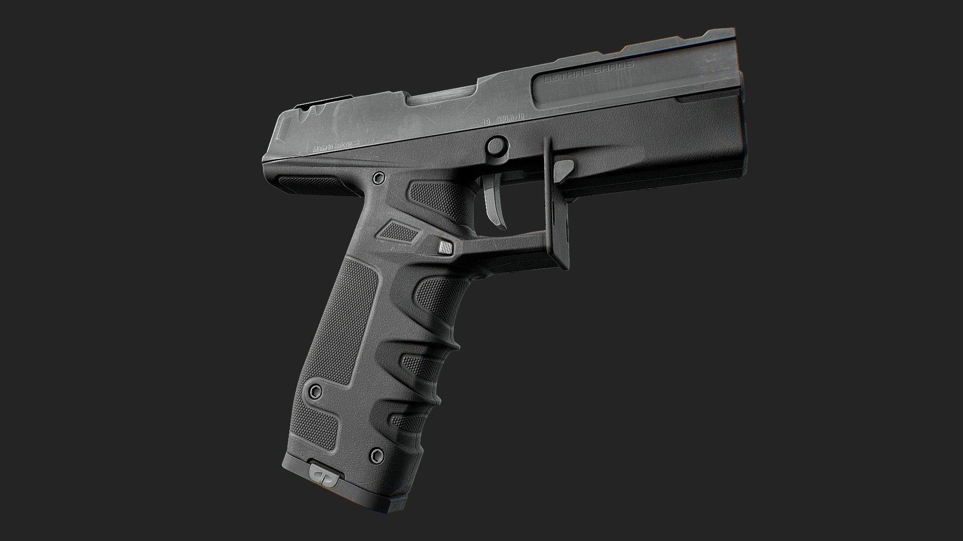 Handgun Complete - 3D model by Ilhami.Praba [6bfac3b] - Sketchfab