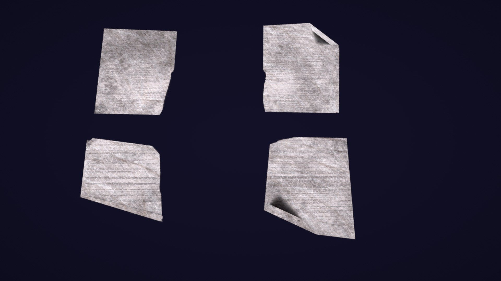 Dirty Papers - Download Free 3D model by Jshimield [6bfd918] - Sketchfab