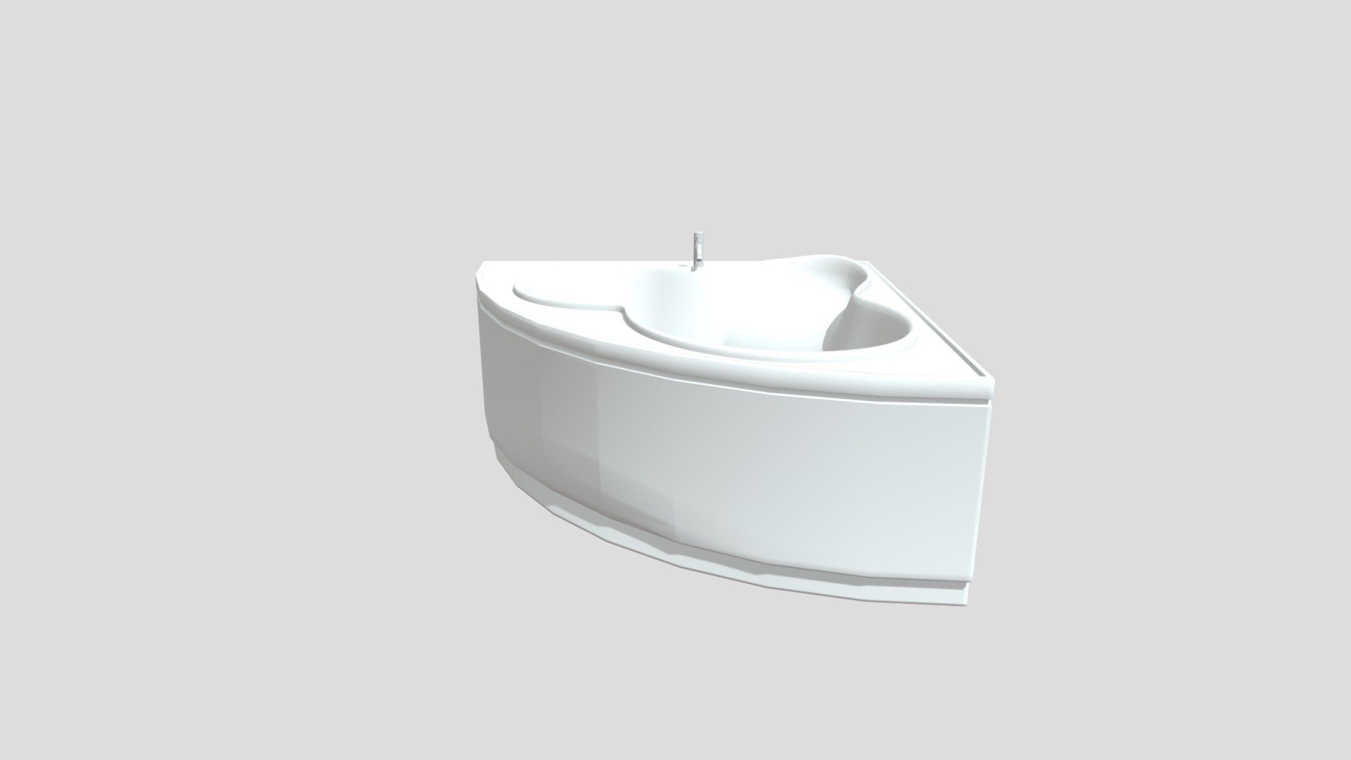 Corner bathtub - Download Free 3D model by 1-3D.com [6bfe618] - Sketchfab