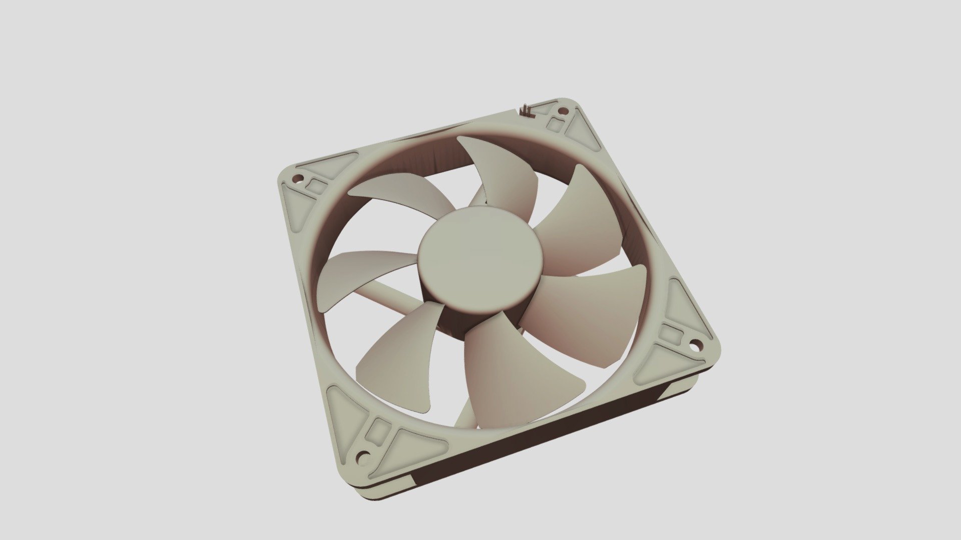 DC Fan 12x12cm - Quạt tản nhiệt 12x12cm - Download Free 3D model by ...