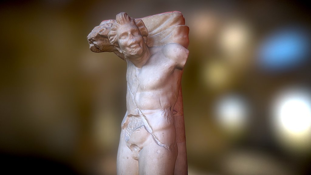 Table leg in the shape of standing satyr - Download Free 3D model by ...