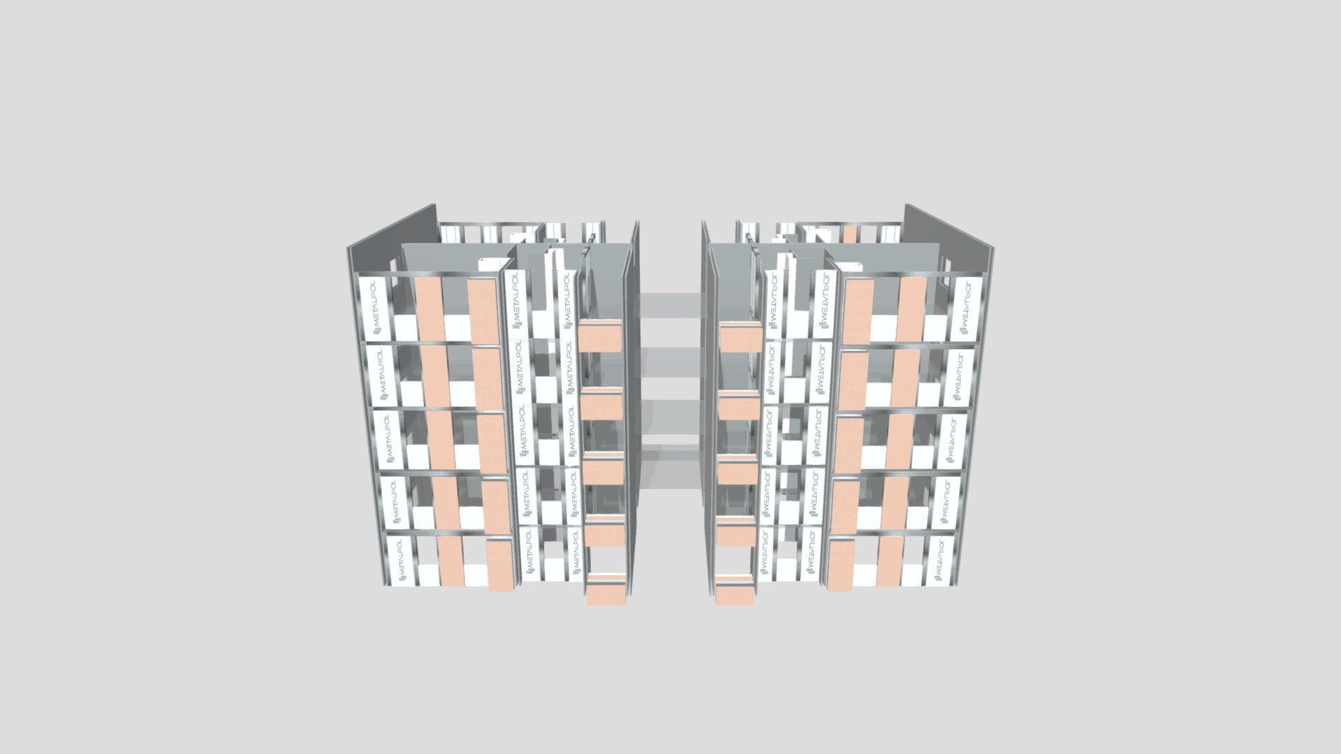 FACHADA DE EDIFICIOS METALPOL - 3D model by proyectos_rct [6c076c4] - Sketchfab
