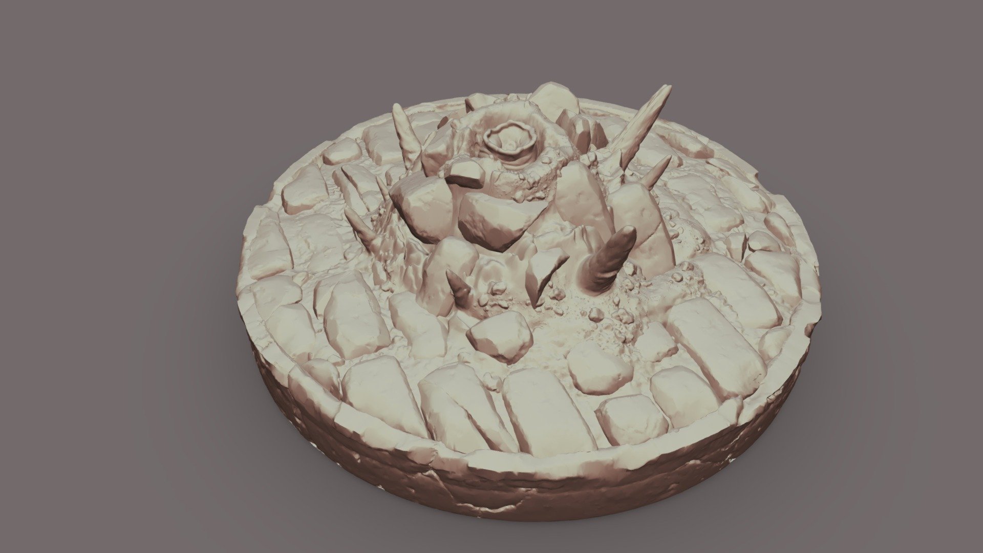Cobblestone Monster Hole - Download Free 3D model by 2Dart3Dmodels ...