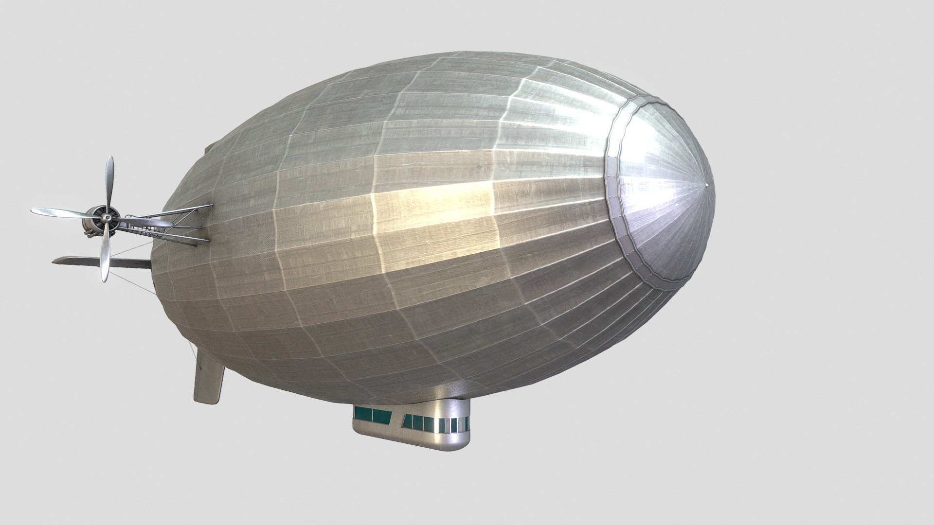 Airship Zeppelin Game Ready - Buy Royalty Free 3D model by Pbr_Studio ...