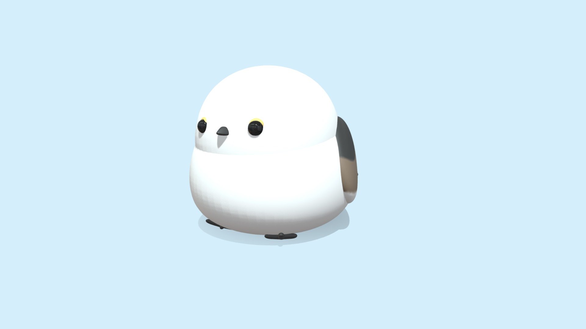 Shimaenaga (Snowfairy Bird) - 3D model by Cyana Taron (@Cyana.Taron ...